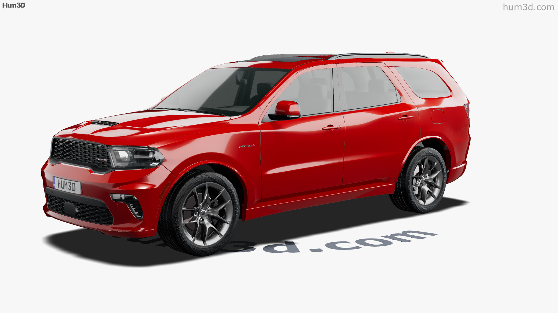 360 view of Dodge Durango RT 2023 3D model - 3DModels store