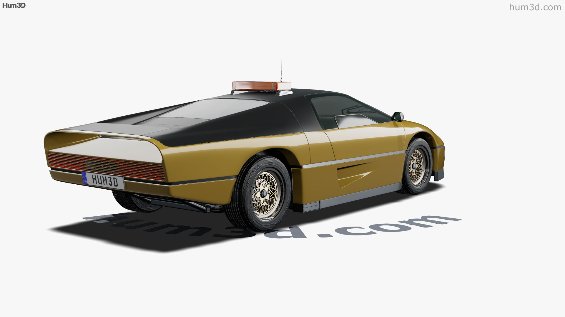360 view of Dodge M4S PPG Turbo Concept 1981 3D model - 3DModels store