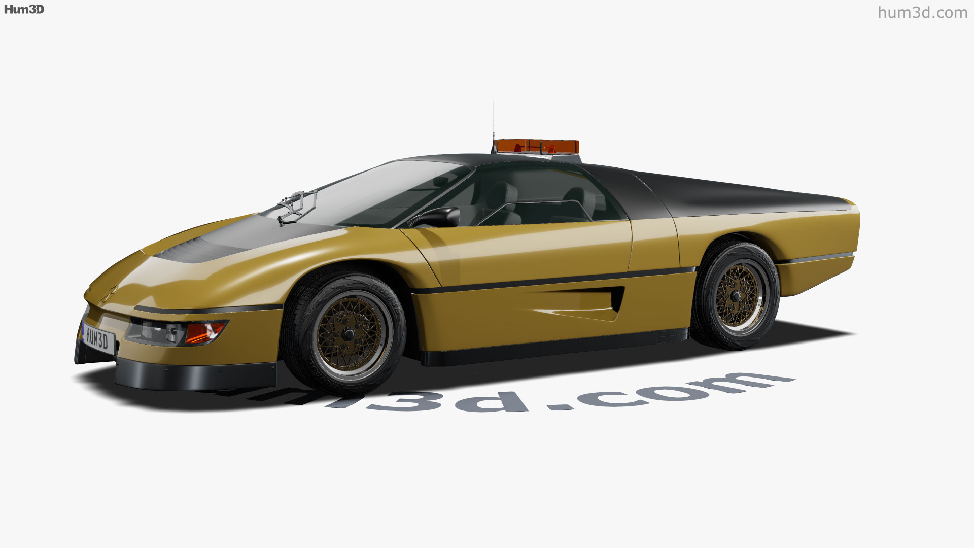 360 view of Dodge M4S PPG Turbo Concept 1981 3D model - 3DModels store