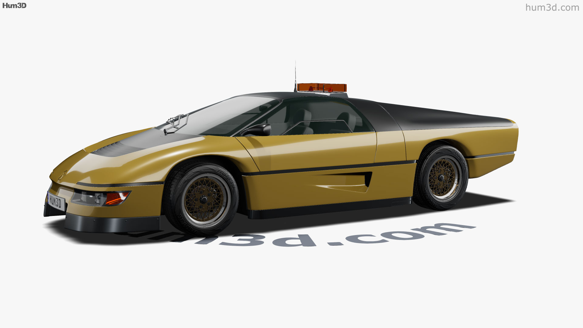 360 view of Dodge M4S PPG Turbo Concept 1981 3D model - 3DModels store