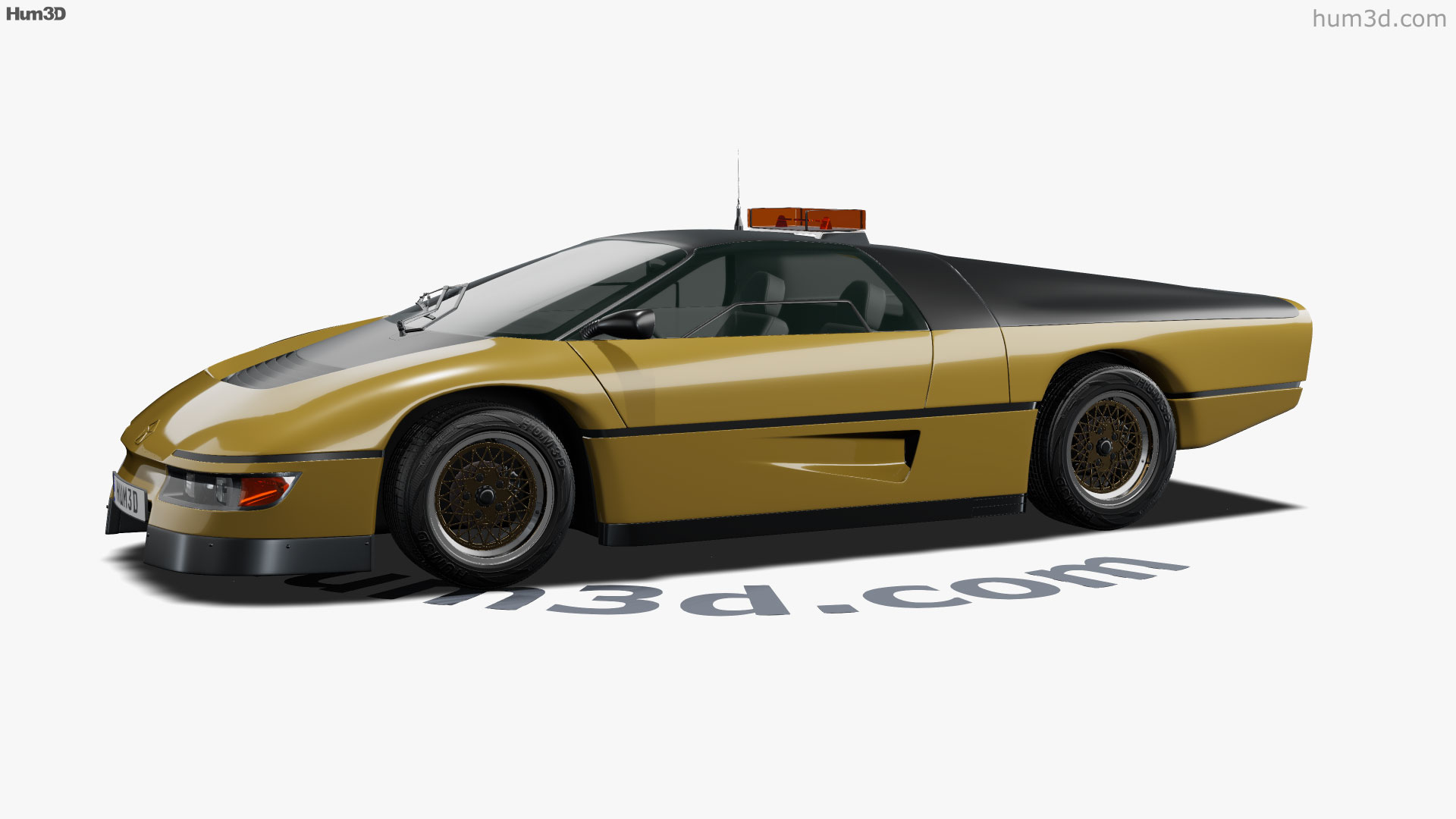 360 view of Dodge M4S PPG Turbo Concept 1981 3D model - 3DModels store
