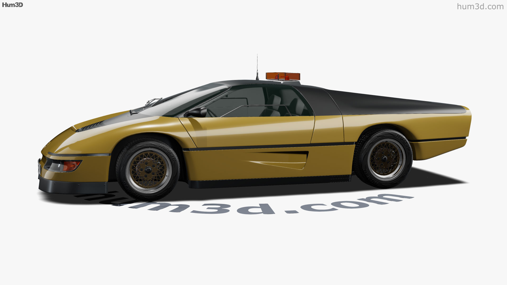 360 view of Dodge M4S PPG Turbo Concept 1981 3D model - 3DModels store