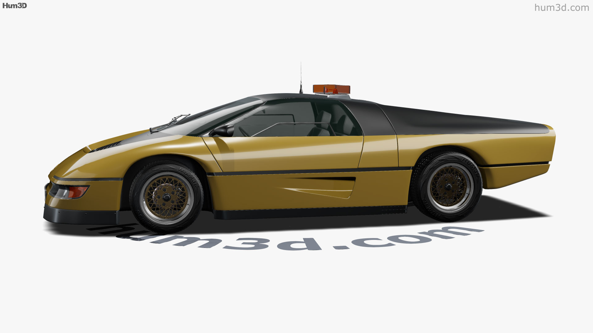 360 view of Dodge M4S PPG Turbo Concept 1981 3D model - 3DModels store