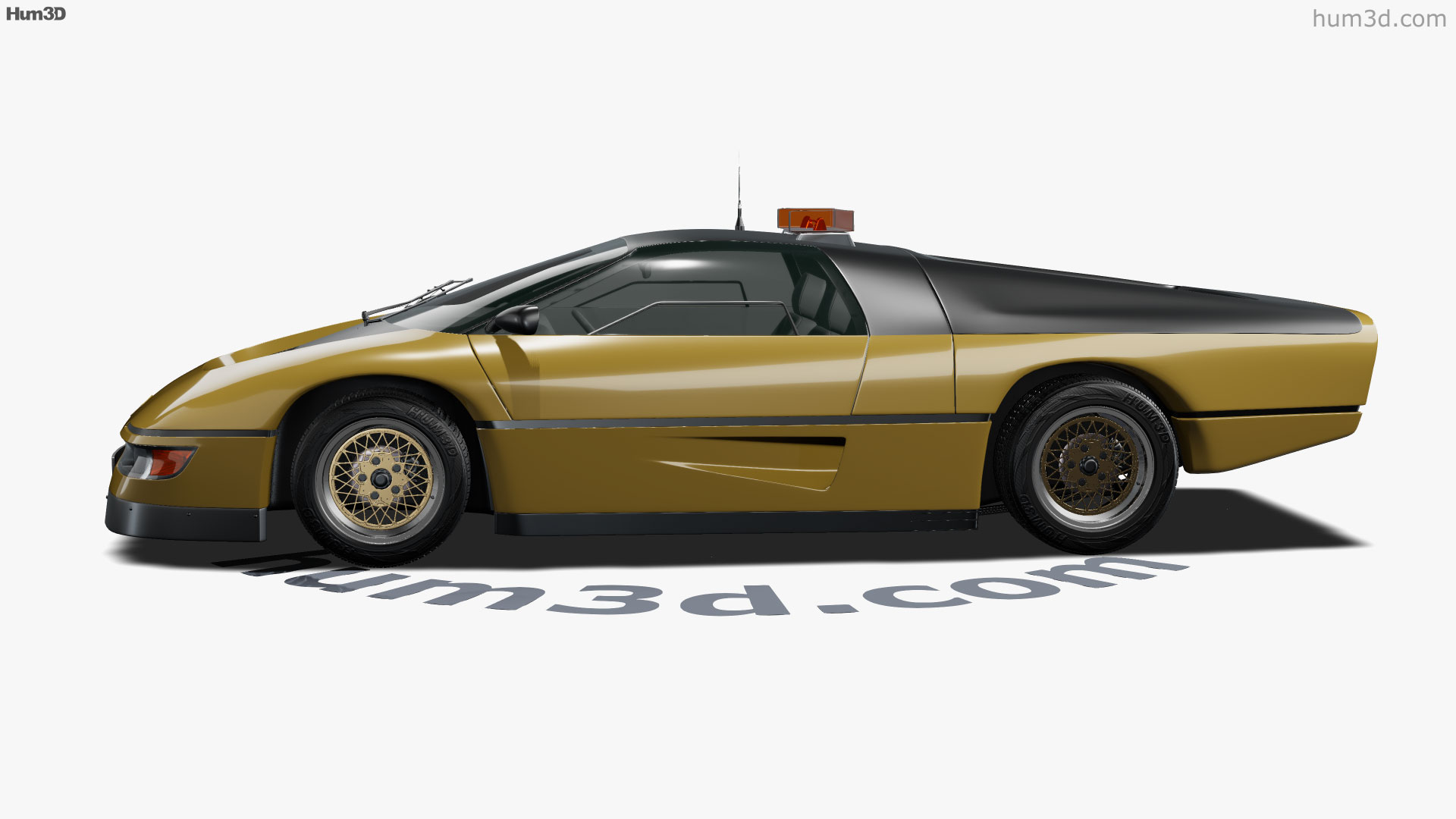 360 view of Dodge M4S PPG Turbo Concept 1981 3D model - 3DModels store