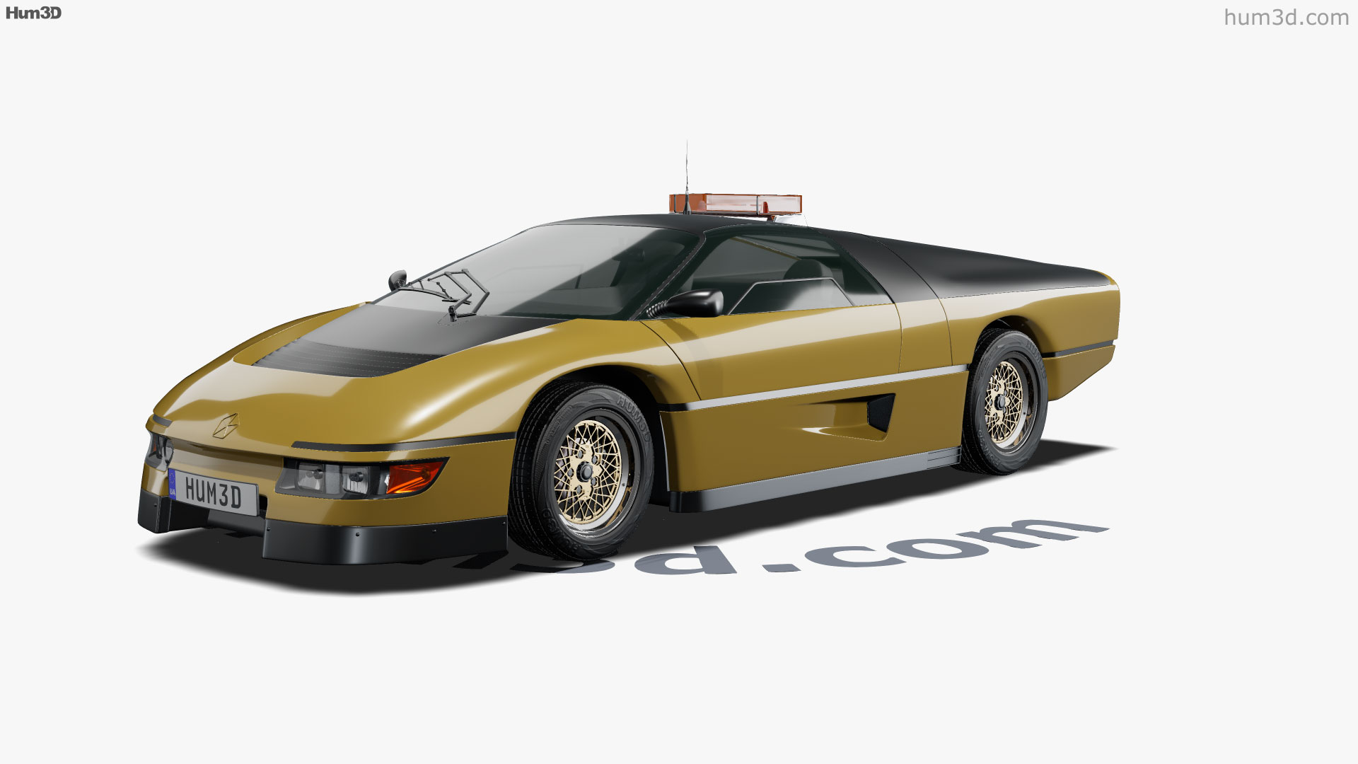 360 view of Dodge M4S PPG Turbo Concept 1981 3D model - 3DModels store