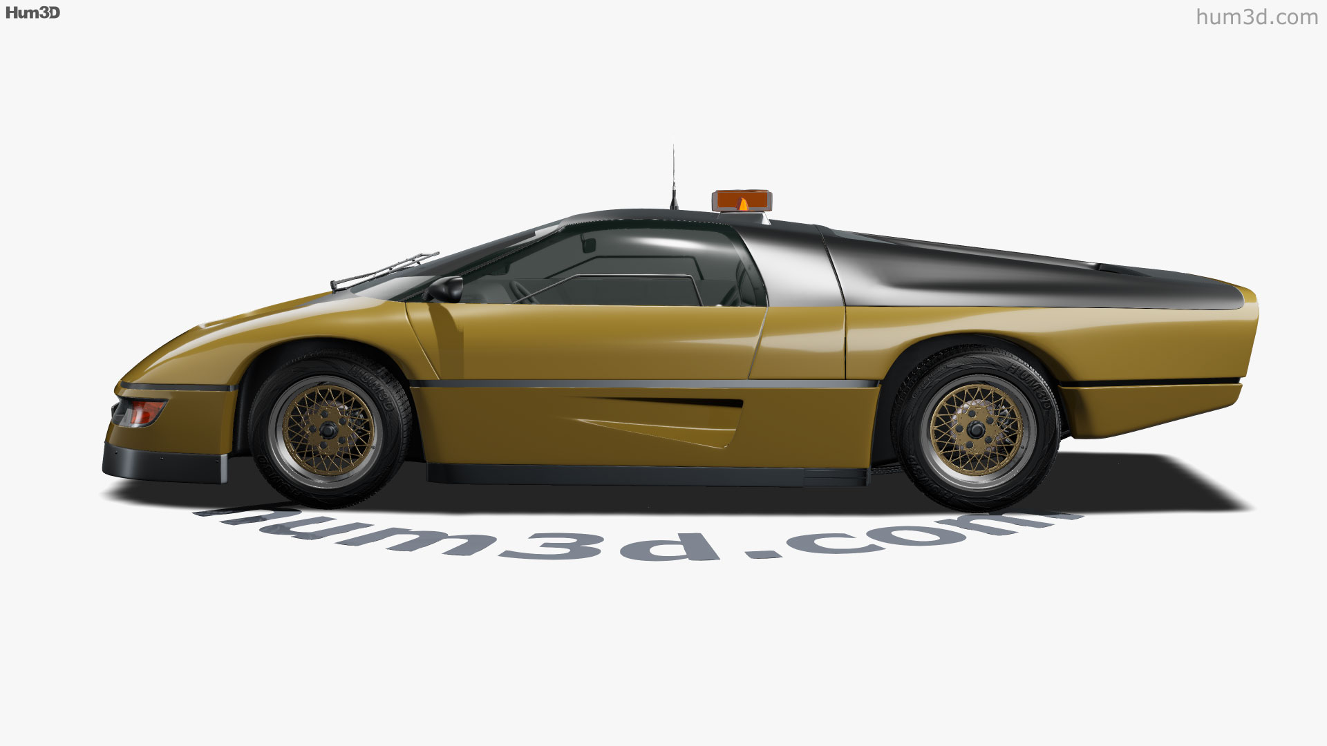 360 view of Dodge M4S PPG Turbo Concept 1981 3D model - 3DModels store