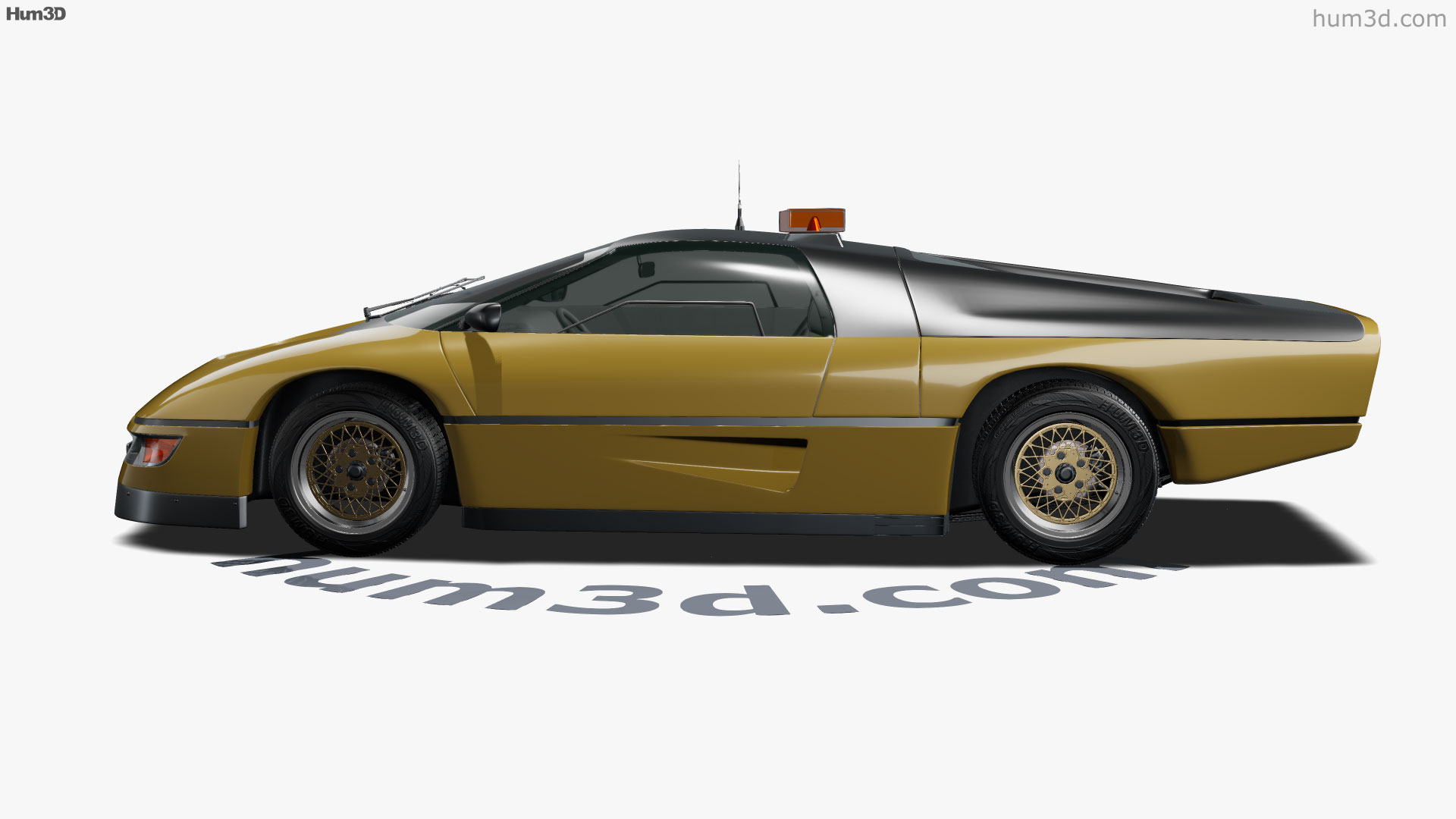 360 view of Dodge M4S PPG Turbo Concept 1981 3D model - 3DModels store