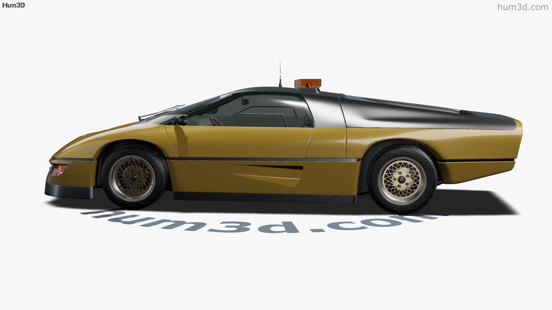 360 view of Dodge M4S PPG Turbo Concept 1981 3D model - 3DModels store