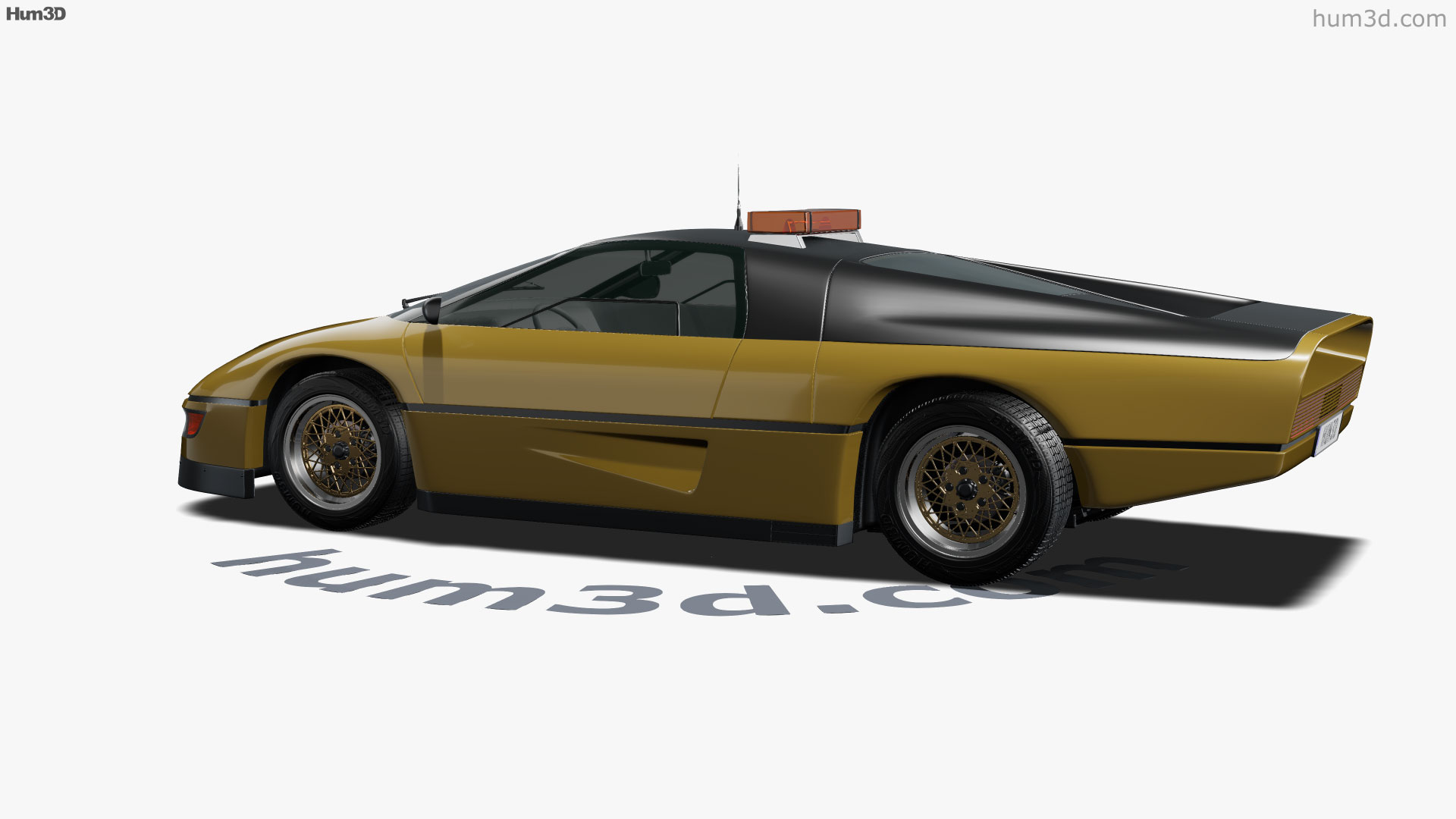 360 view of Dodge M4S PPG Turbo Concept 1981 3D model - 3DModels store