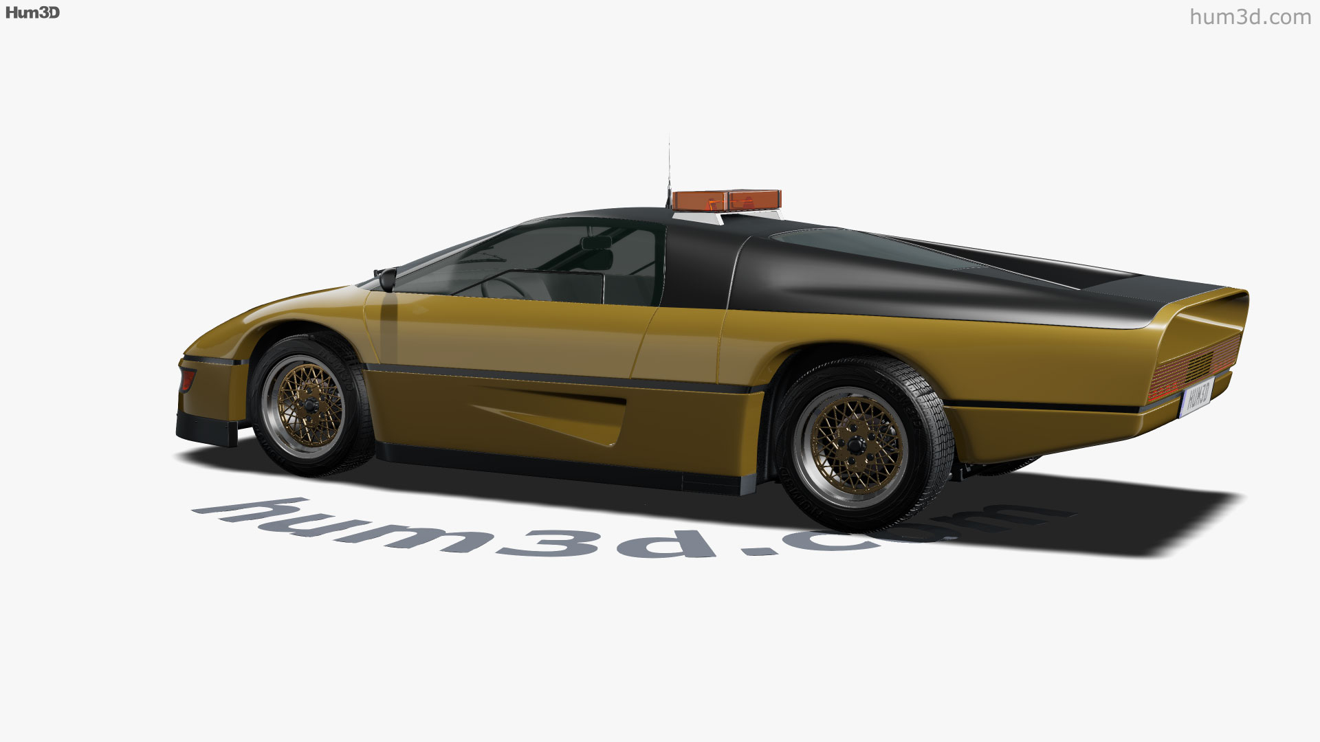 360 view of Dodge M4S PPG Turbo Concept 1981 3D model - 3DModels store