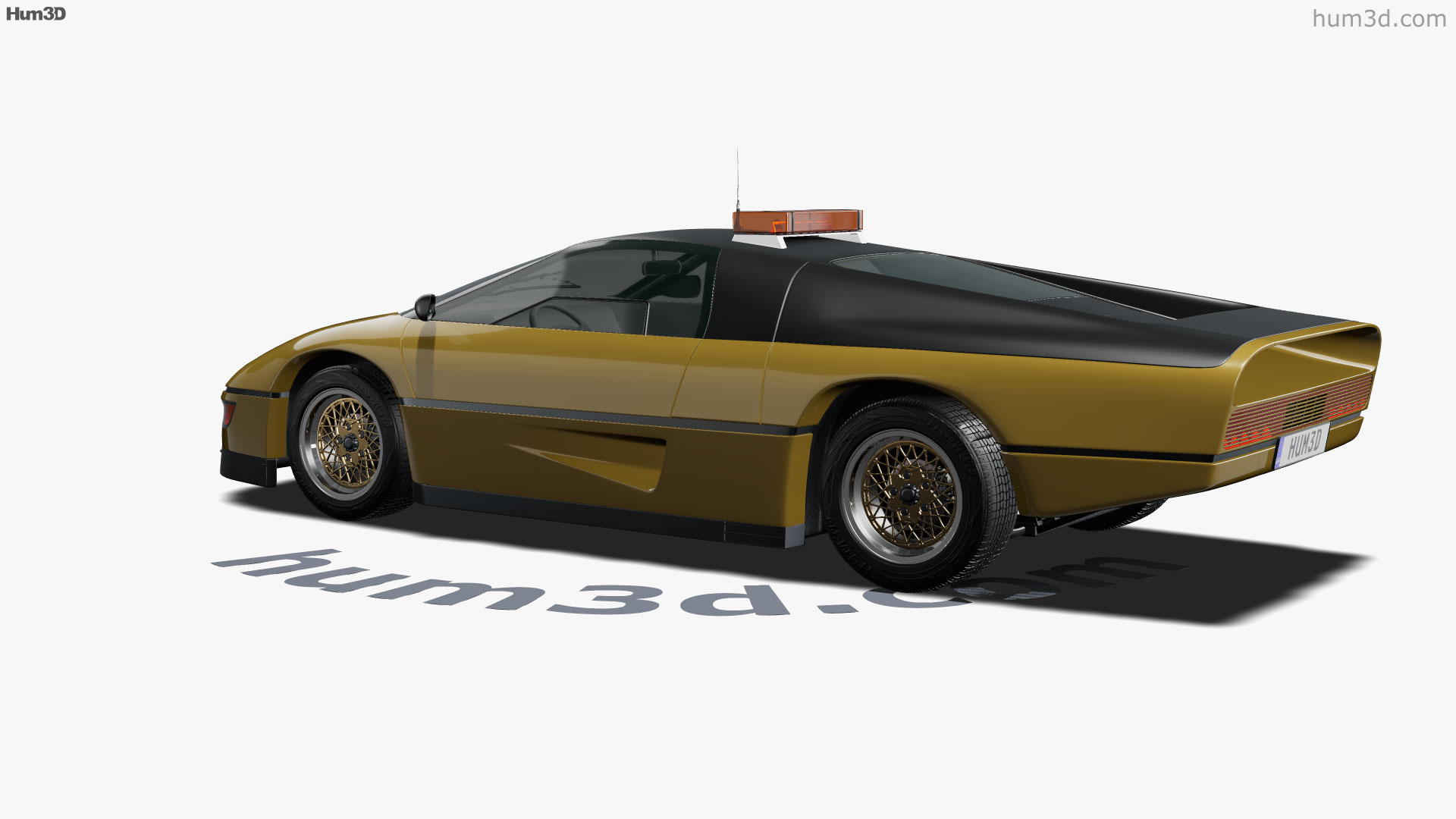 360 view of Dodge M4S PPG Turbo Concept 1981 3D model - 3DModels store