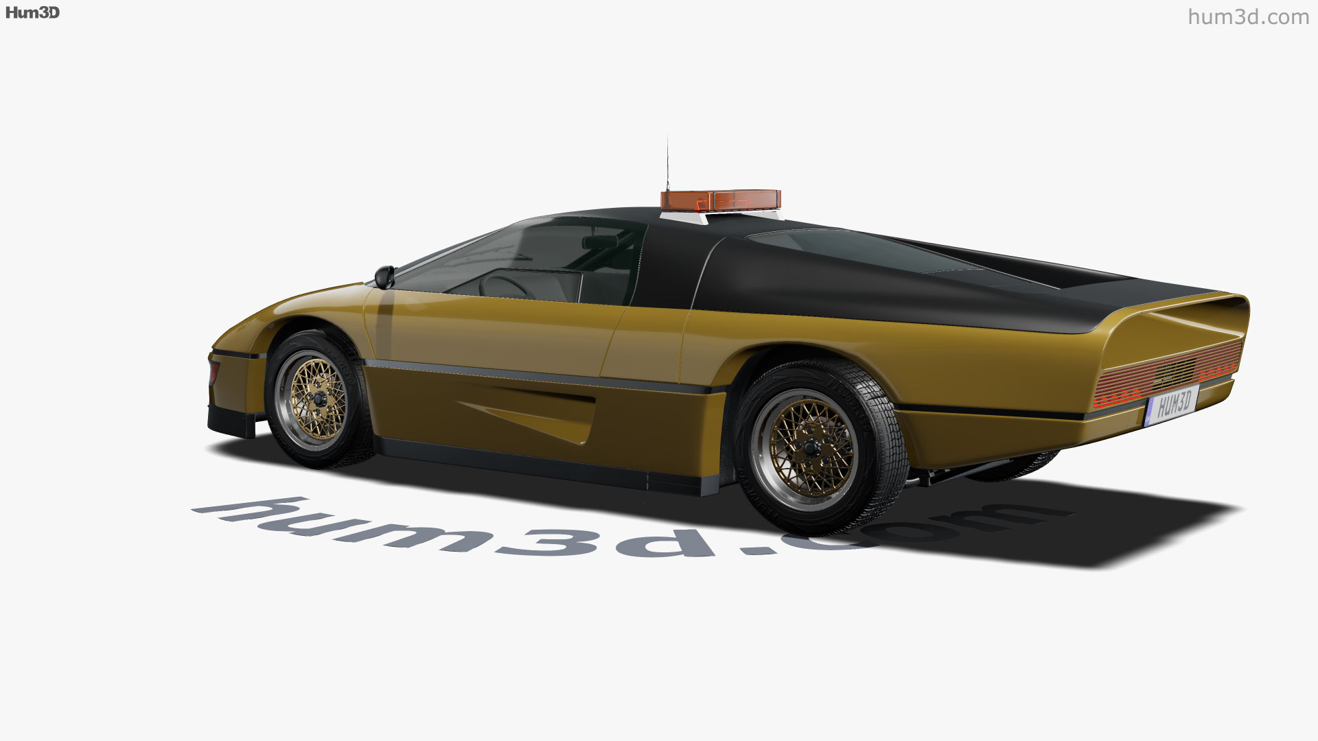 360 view of Dodge M4S PPG Turbo Concept 1981 3D model - 3DModels store