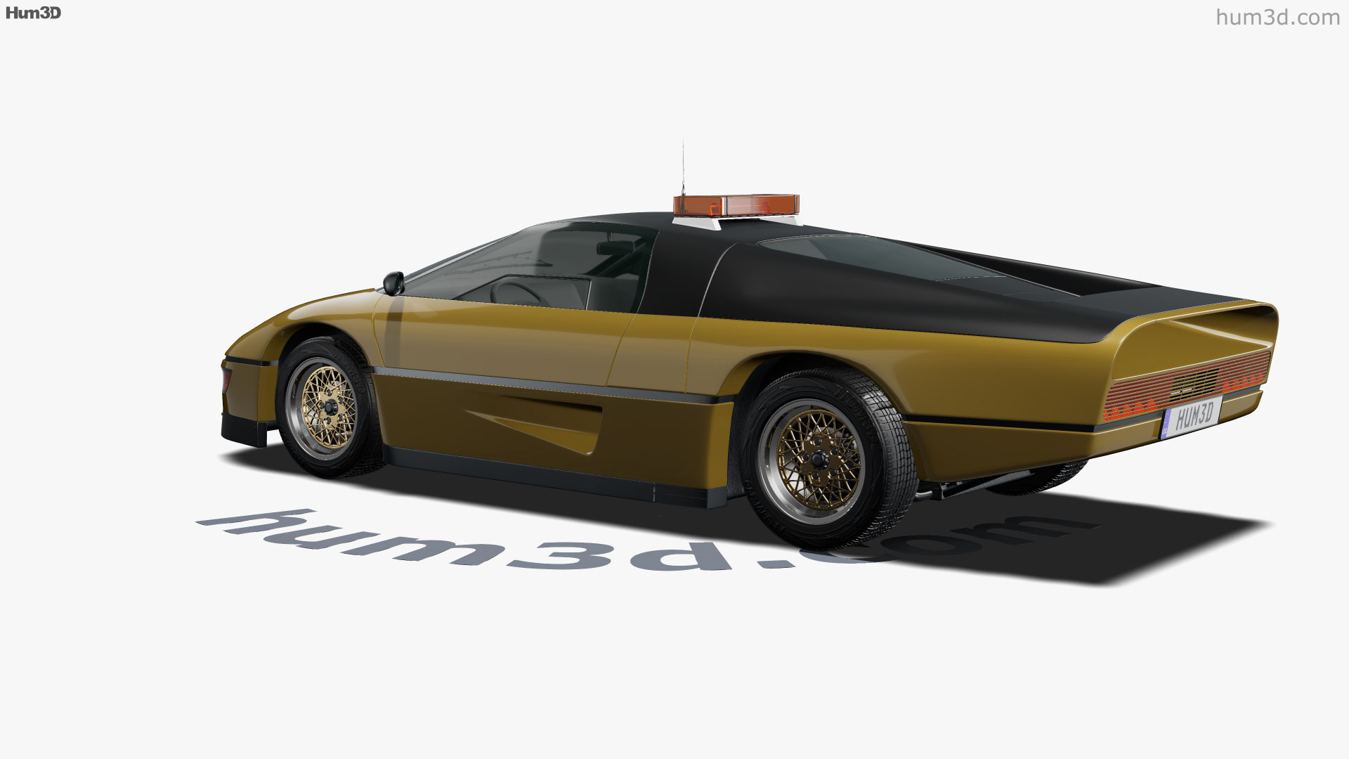 360 view of Dodge M4S PPG Turbo Concept 1981 3D model - 3DModels store