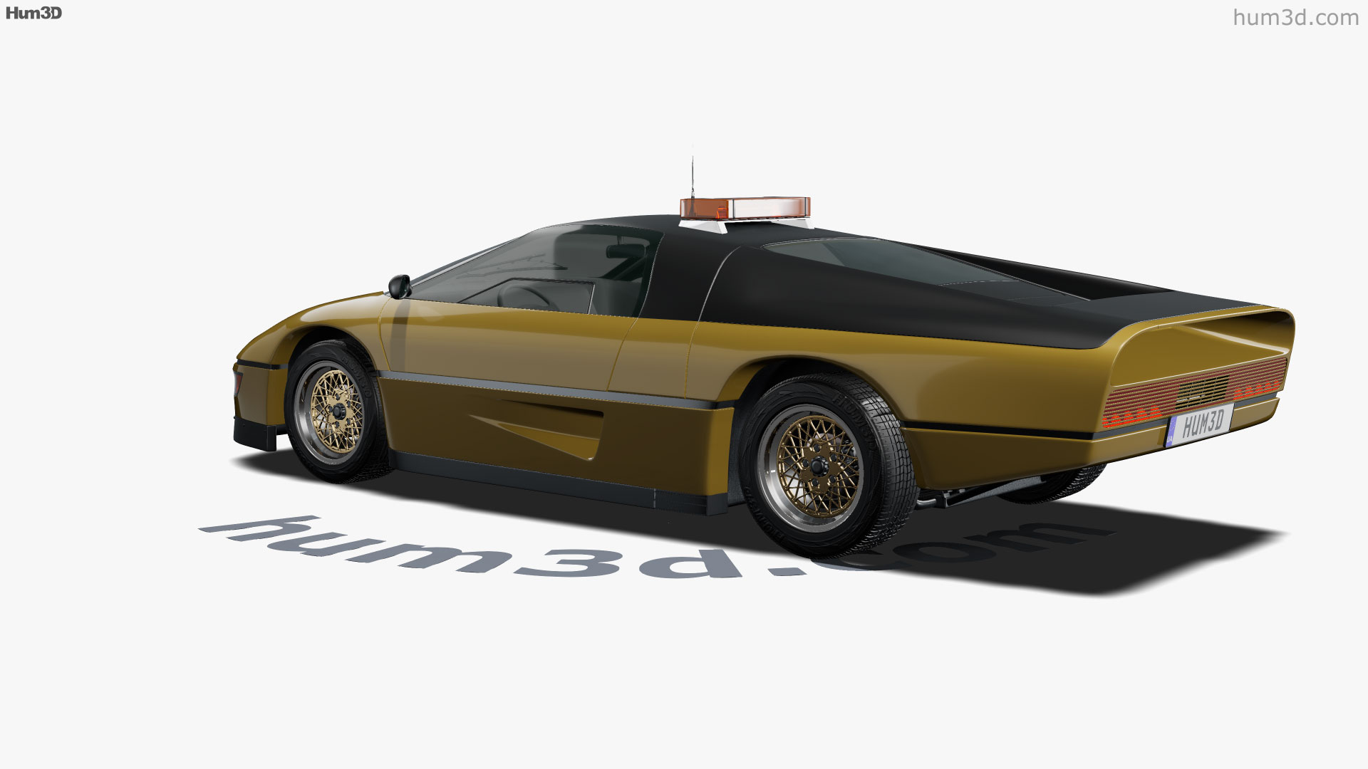 360 view of Dodge M4S PPG Turbo Concept 1981 3D model - 3DModels store