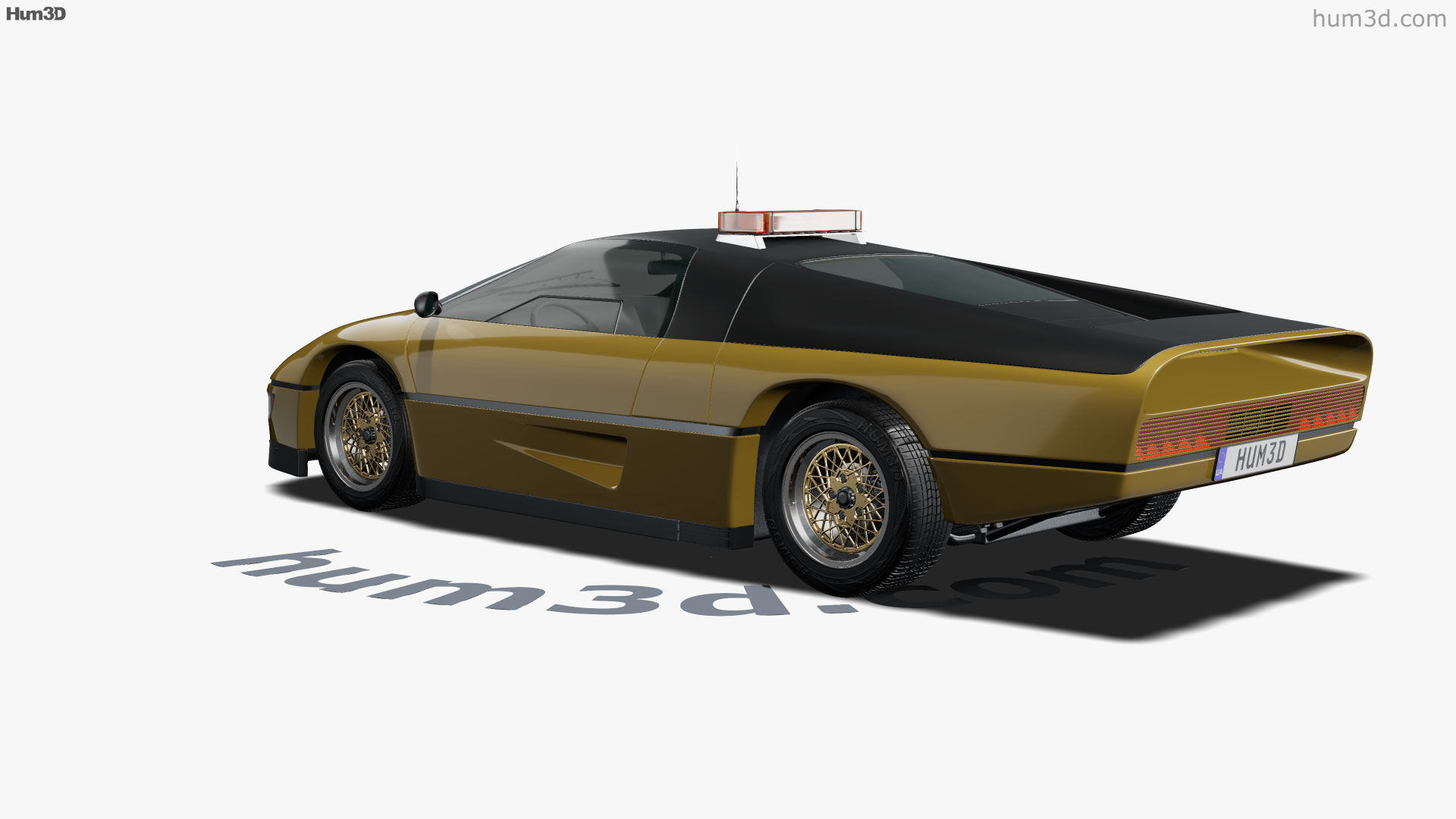 360 view of Dodge M4S PPG Turbo Concept 1981 3D model - 3DModels store