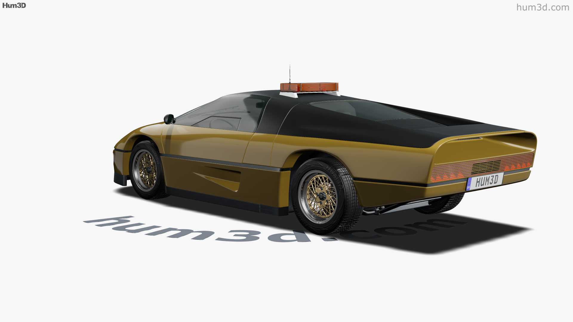 360 view of Dodge M4S PPG Turbo Concept 1981 3D model - 3DModels store