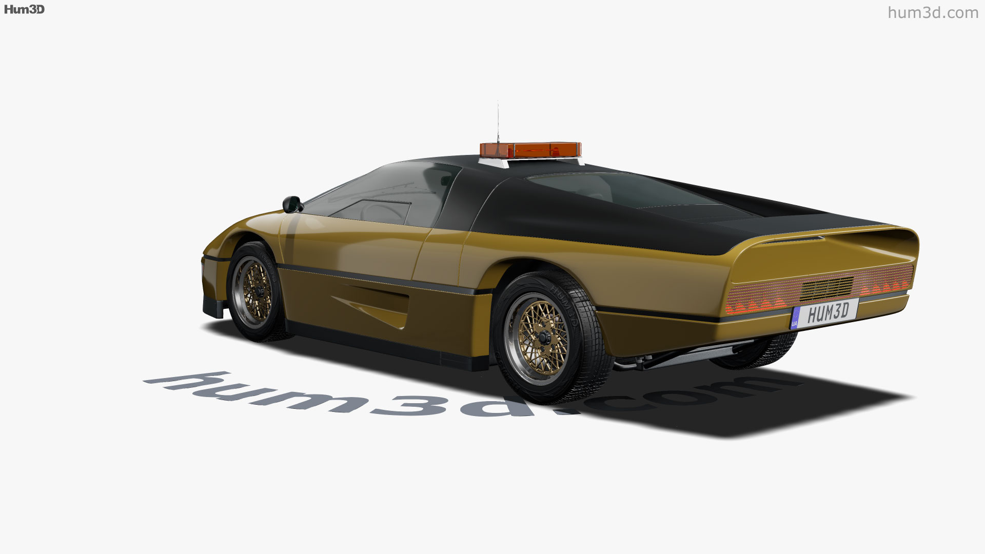 360 view of Dodge M4S PPG Turbo Concept 1981 3D model - 3DModels store