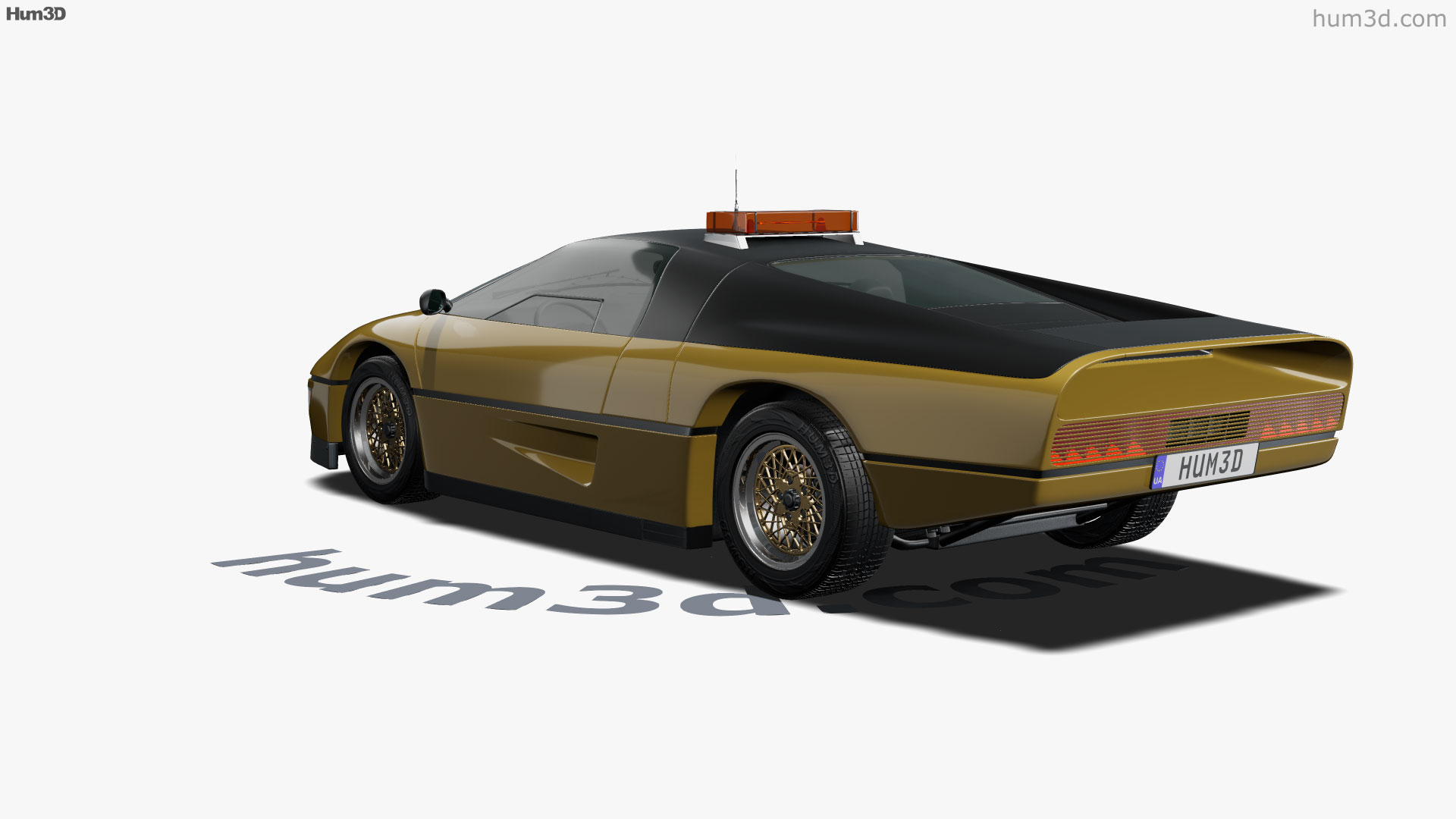 360 view of Dodge M4S PPG Turbo Concept 1981 3D model - 3DModels store