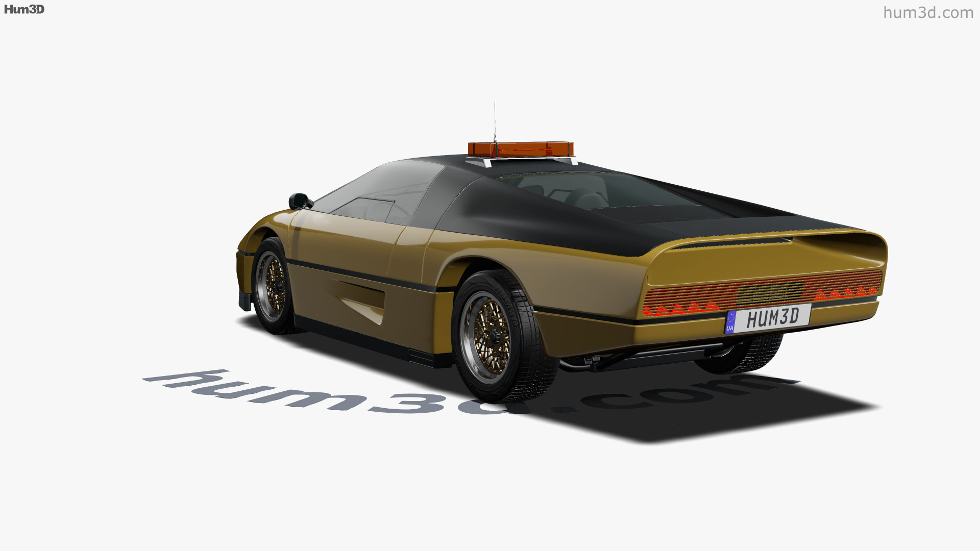 360 view of Dodge M4S PPG Turbo Concept 1981 3D model - 3DModels store