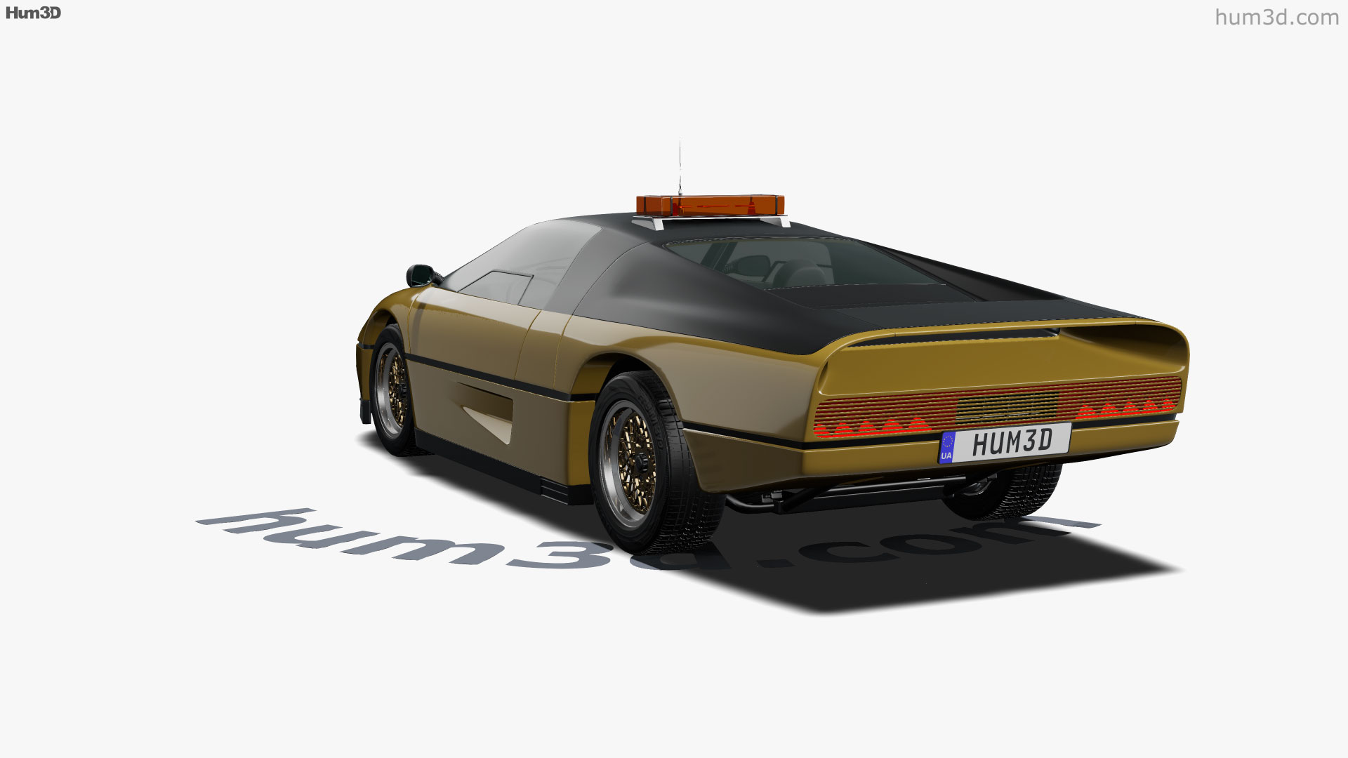 360 view of Dodge M4S PPG Turbo Concept 1981 3D model - 3DModels store