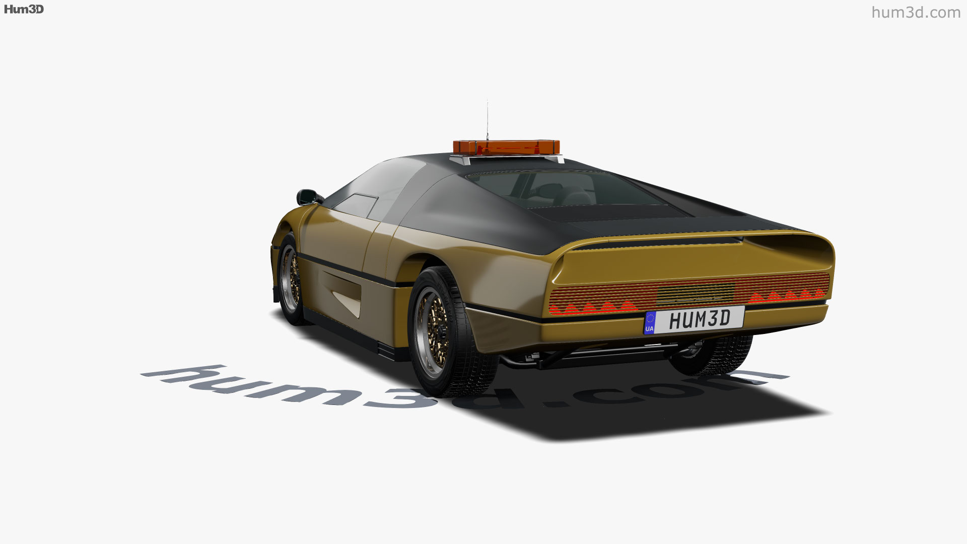 360 view of Dodge M4S PPG Turbo Concept 1981 3D model - 3DModels store