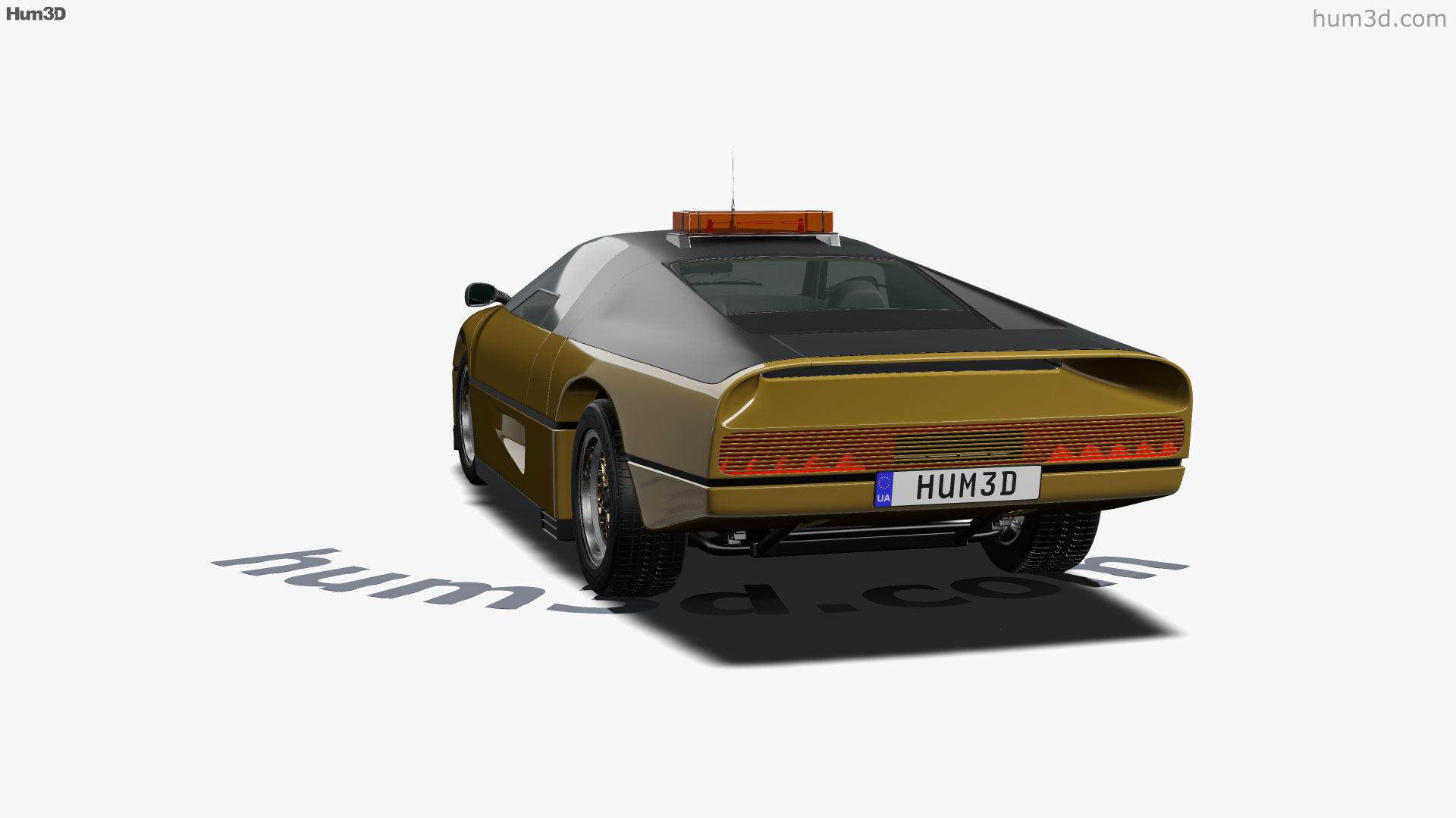 360 view of Dodge M4S PPG Turbo Concept 1981 3D model - 3DModels store