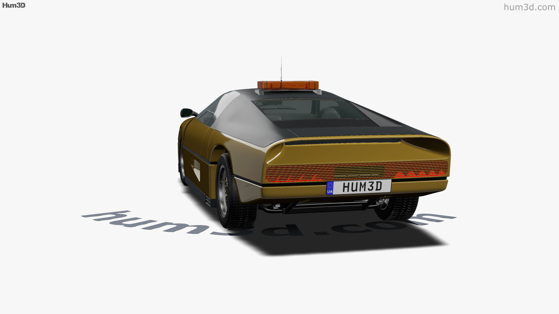 360 view of Dodge M4S PPG Turbo Concept 1981 3D model - 3DModels store