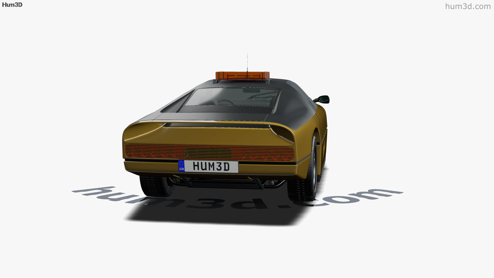 360 view of Dodge M4S PPG Turbo Concept 1981 3D model - 3DModels store