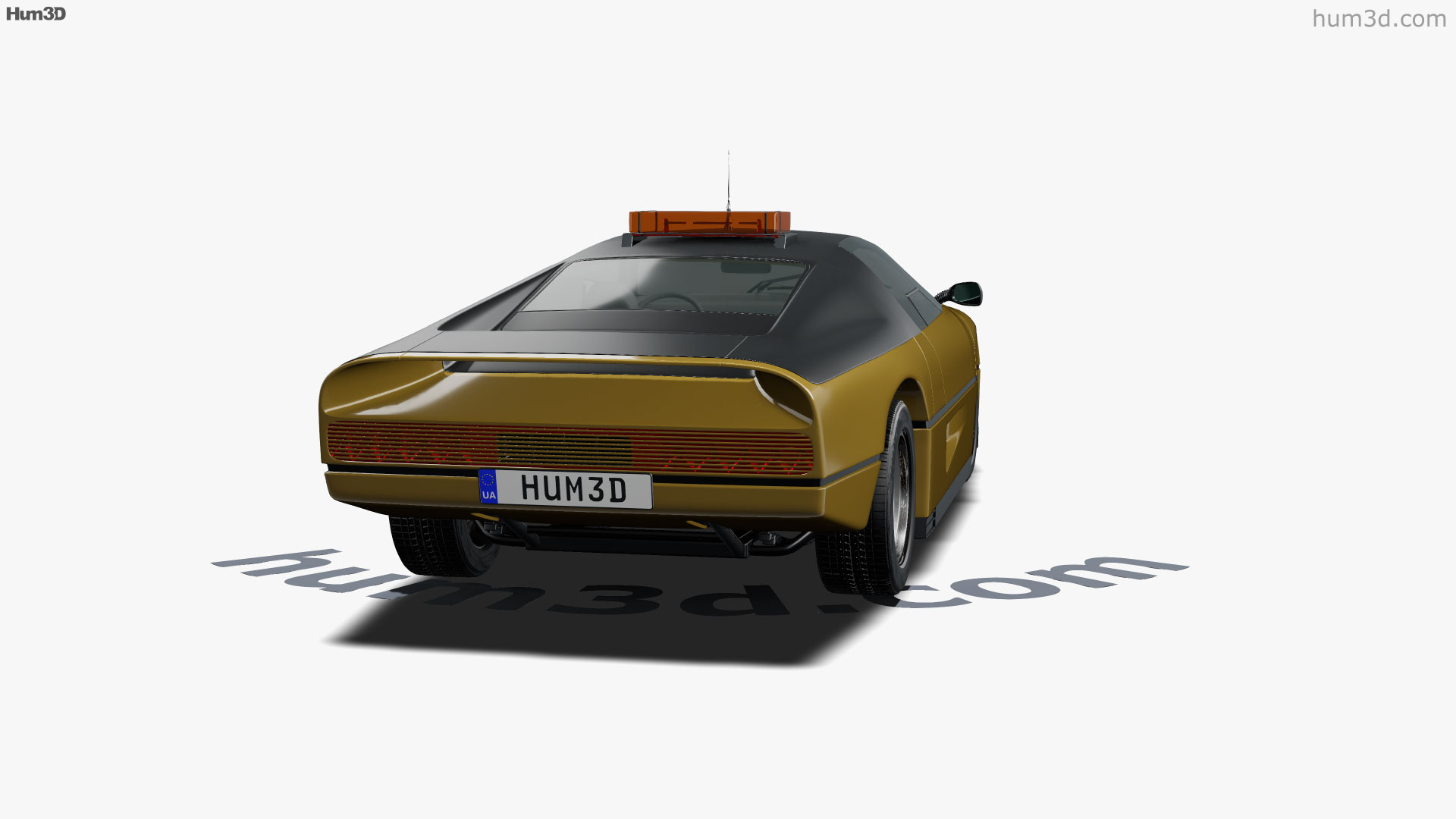360 view of Dodge M4S PPG Turbo Concept 1981 3D model - 3DModels store