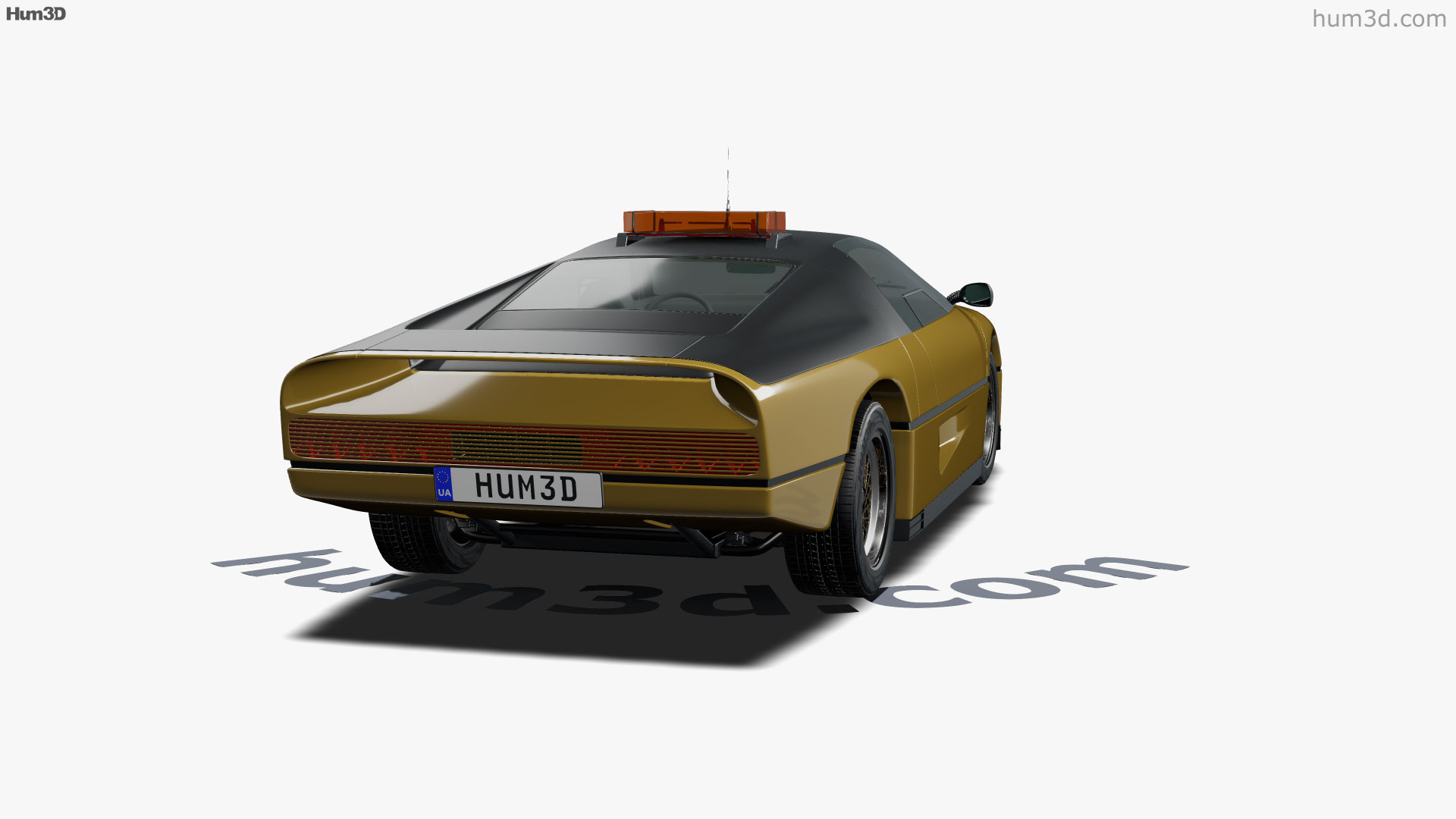 360 view of Dodge M4S PPG Turbo Concept 1981 3D model - 3DModels store