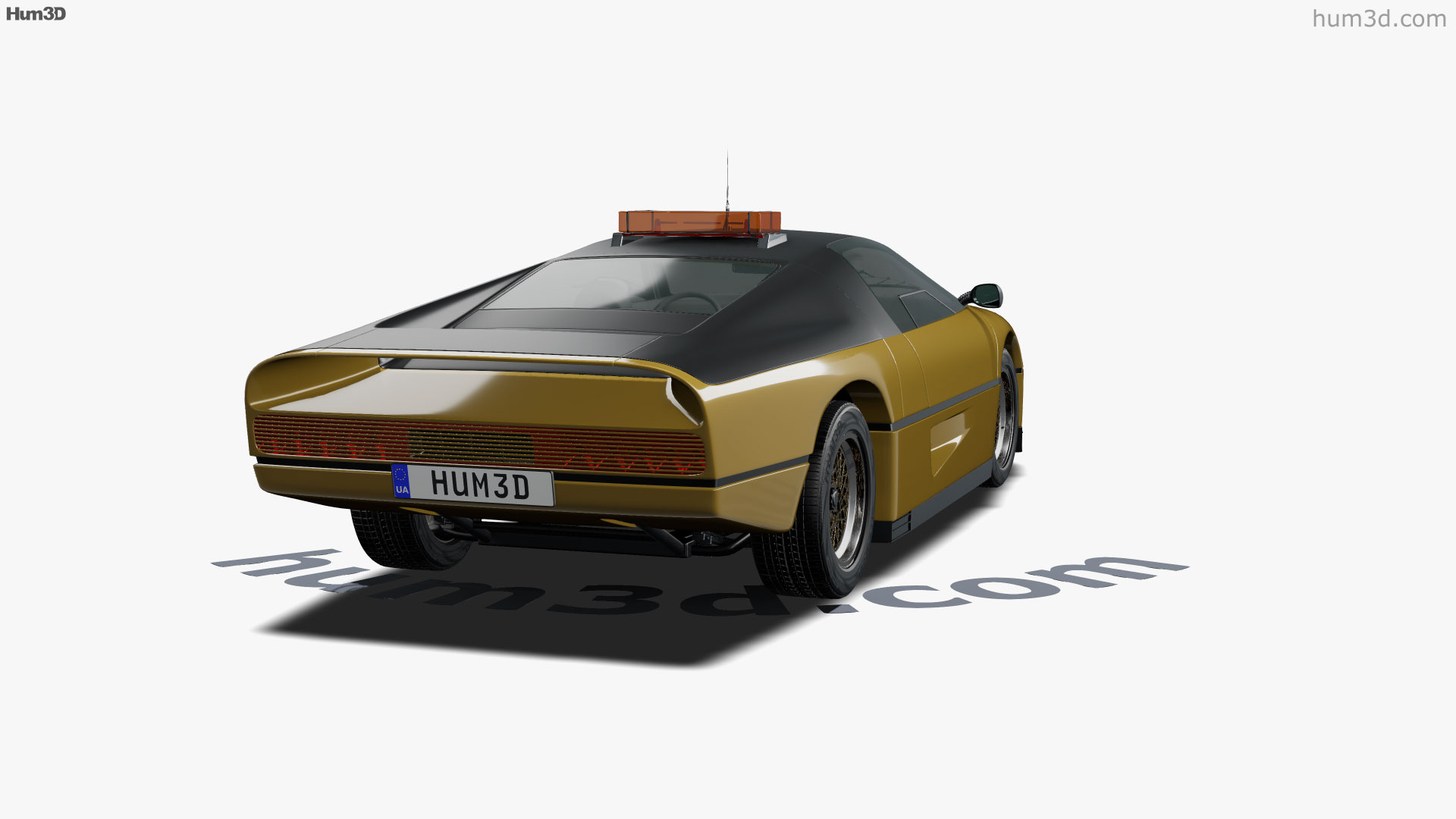 360 view of Dodge M4S PPG Turbo Concept 1981 3D model - 3DModels store
