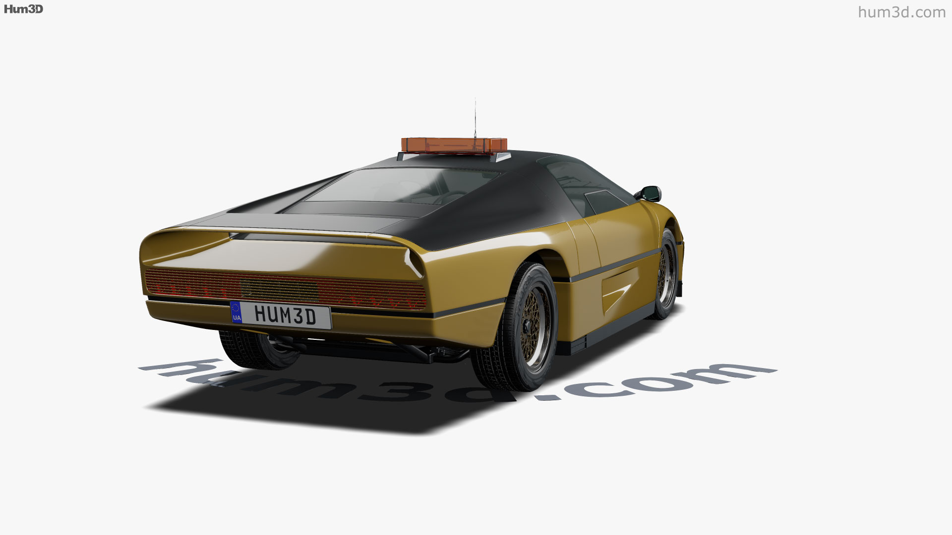 360 view of Dodge M4S PPG Turbo Concept 1981 3D model - 3DModels store