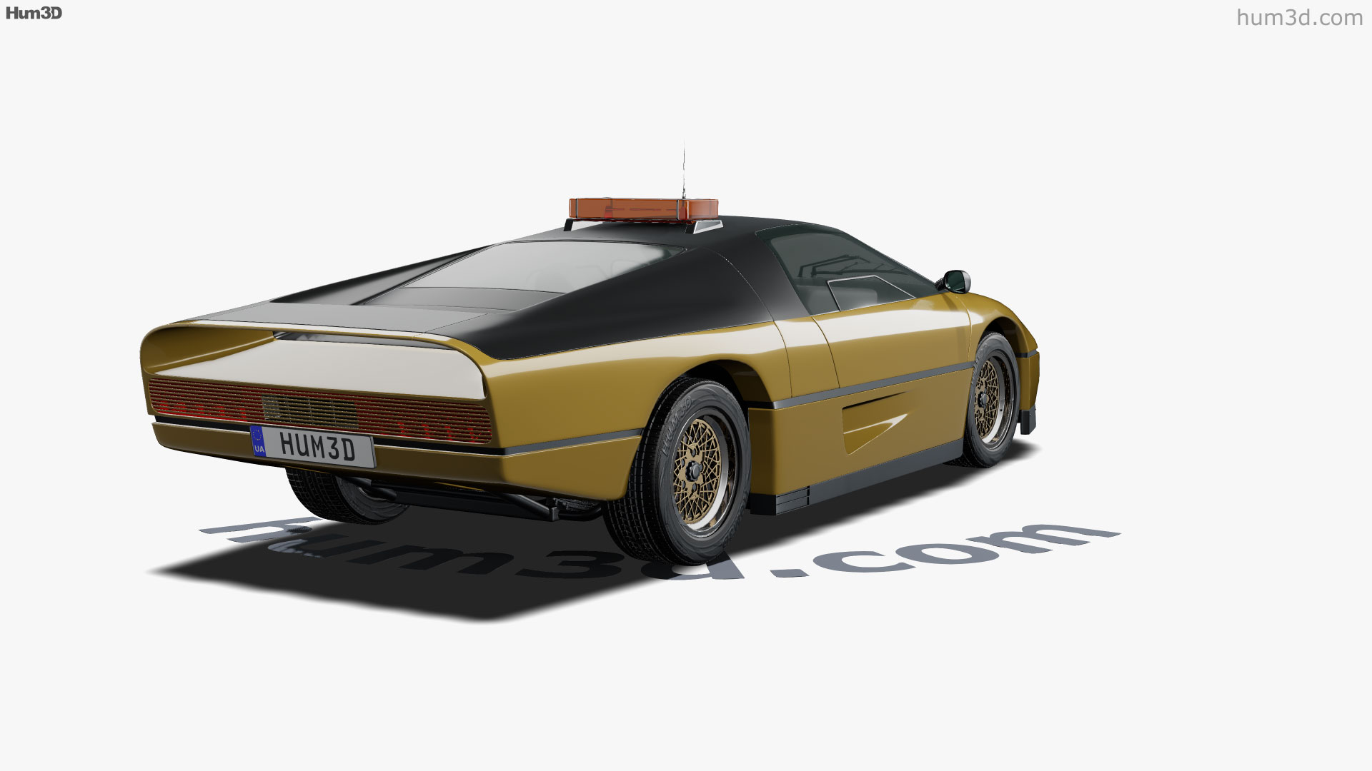 360 view of Dodge M4S PPG Turbo Concept 1981 3D model - 3DModels store