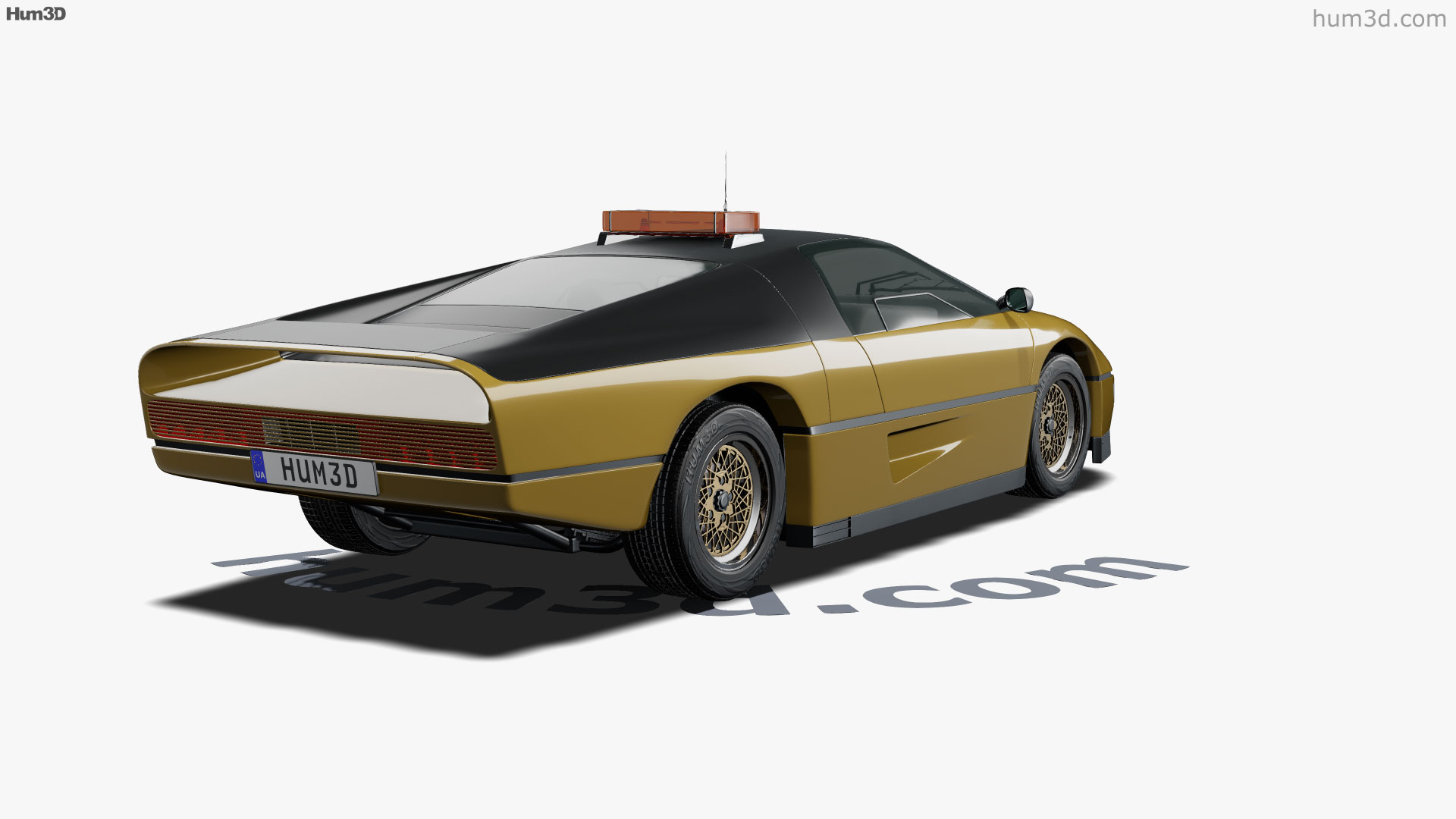360 view of Dodge M4S PPG Turbo Concept 1981 3D model - 3DModels store