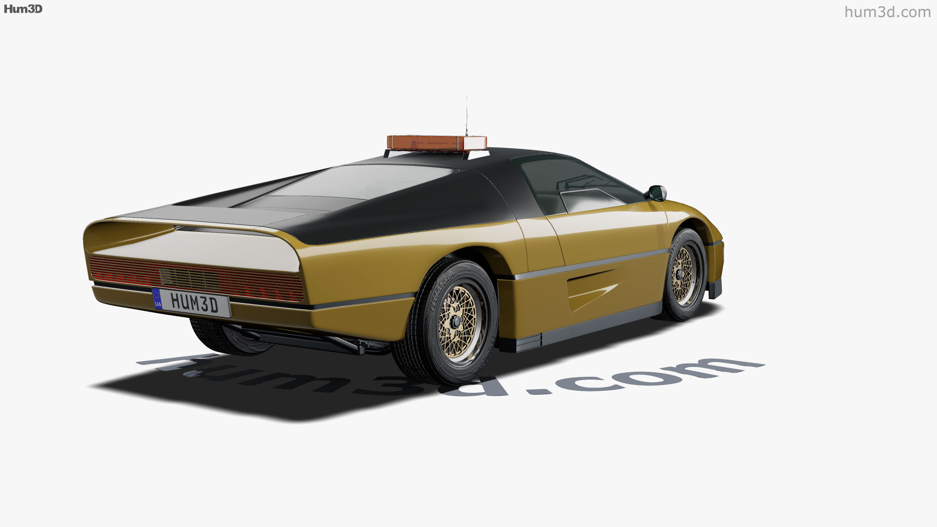 360 view of Dodge M4S PPG Turbo Concept 1981 3D model - 3DModels store
