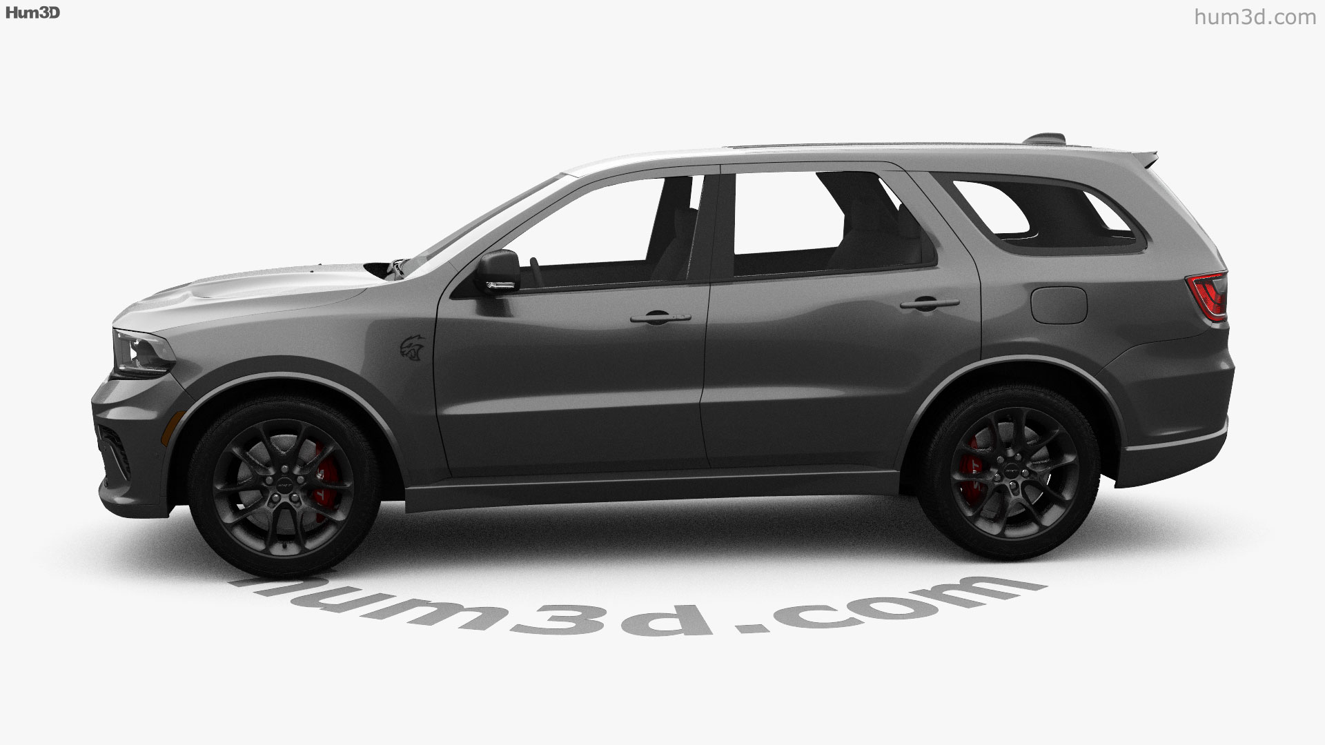 360 view of Dodge Durango SRT Hellcat Black Package 2024 3D model ...