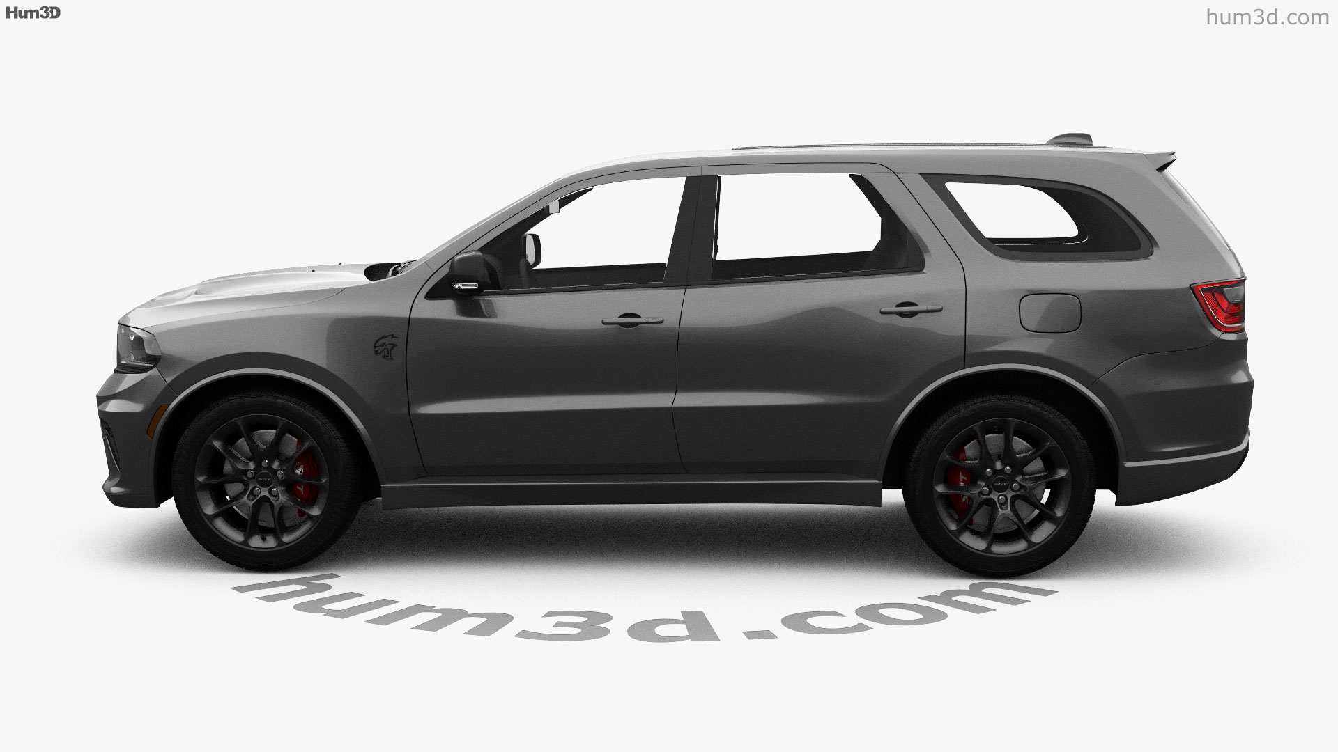 360 view of Dodge Durango SRT Hellcat Black Package 2024 3D model ...