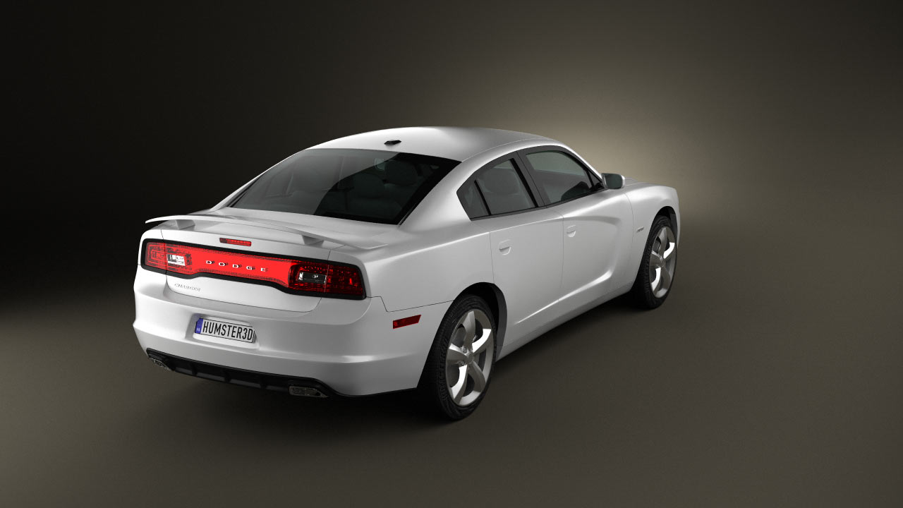 360 view of Dodge Charger (LX) 2012 3D model - 3DModels store
