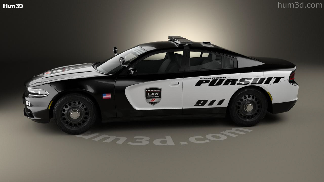 360 view of Dodge Charger Pursuit 2018 3D model - 3DModels store