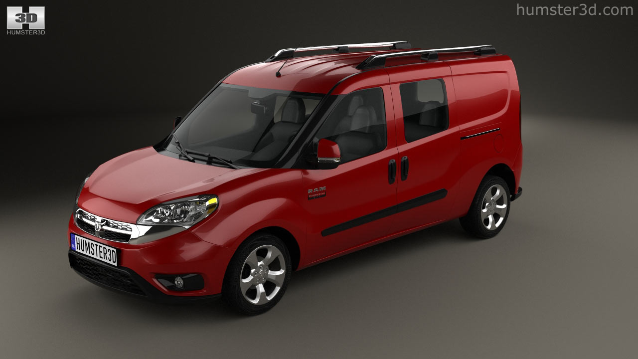 360 view of Dodge Ram ProMaster City Wagon 2018 3D model - 3DModels store
