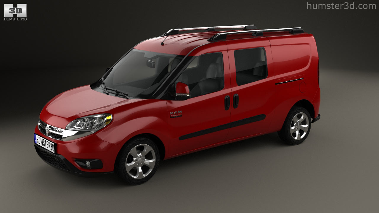 360 view of Dodge Ram ProMaster City Wagon 2018 3D model - 3DModels store