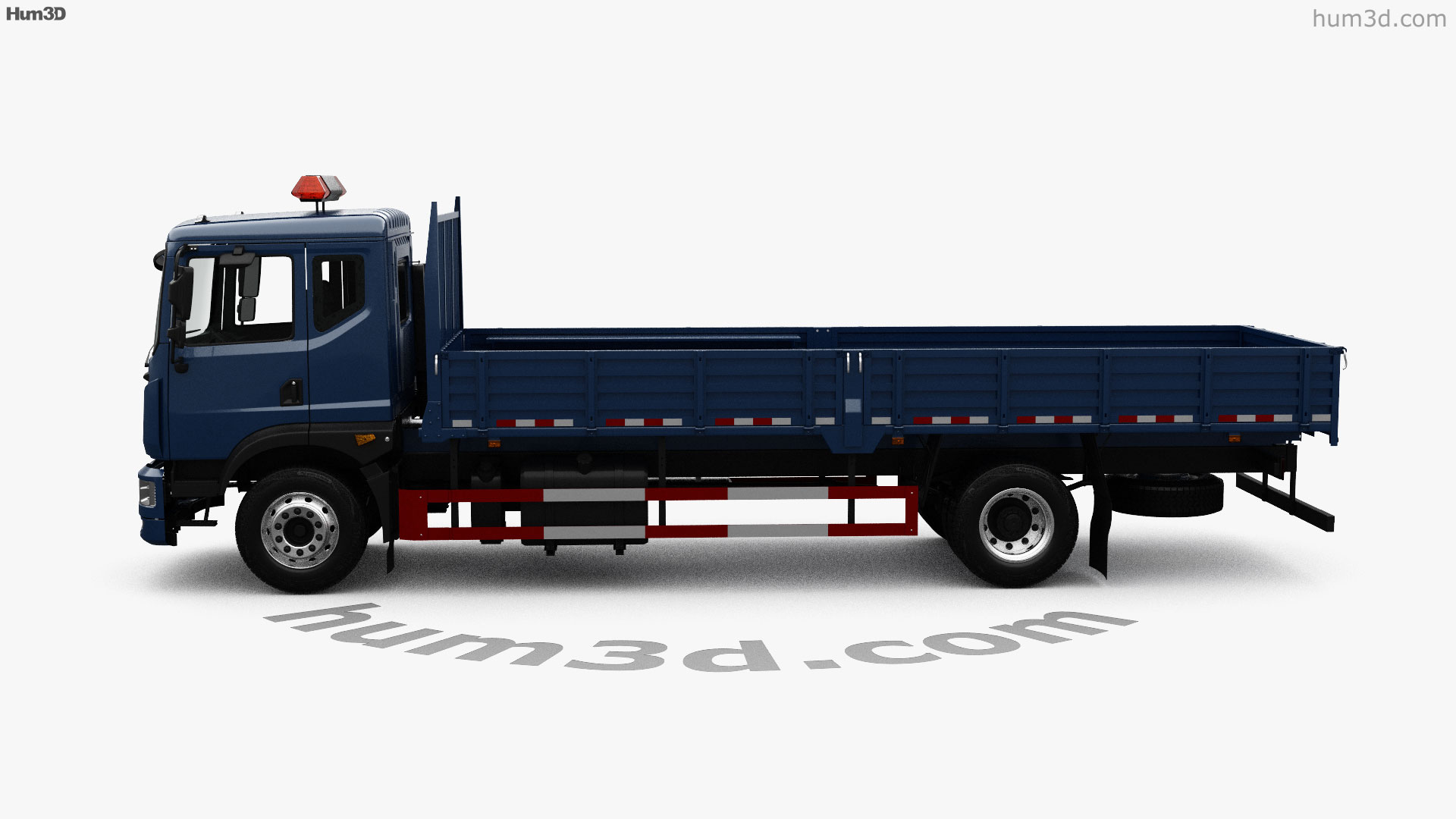 360 view of DongFeng KR Flatbed Truck 2021 3D model - 3DModels store