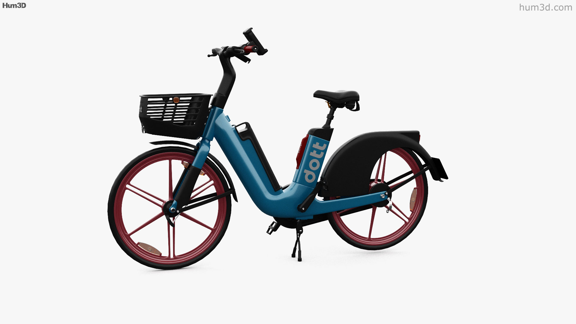 360 view of Dott E-bike 2024 3D model - 3DModels store