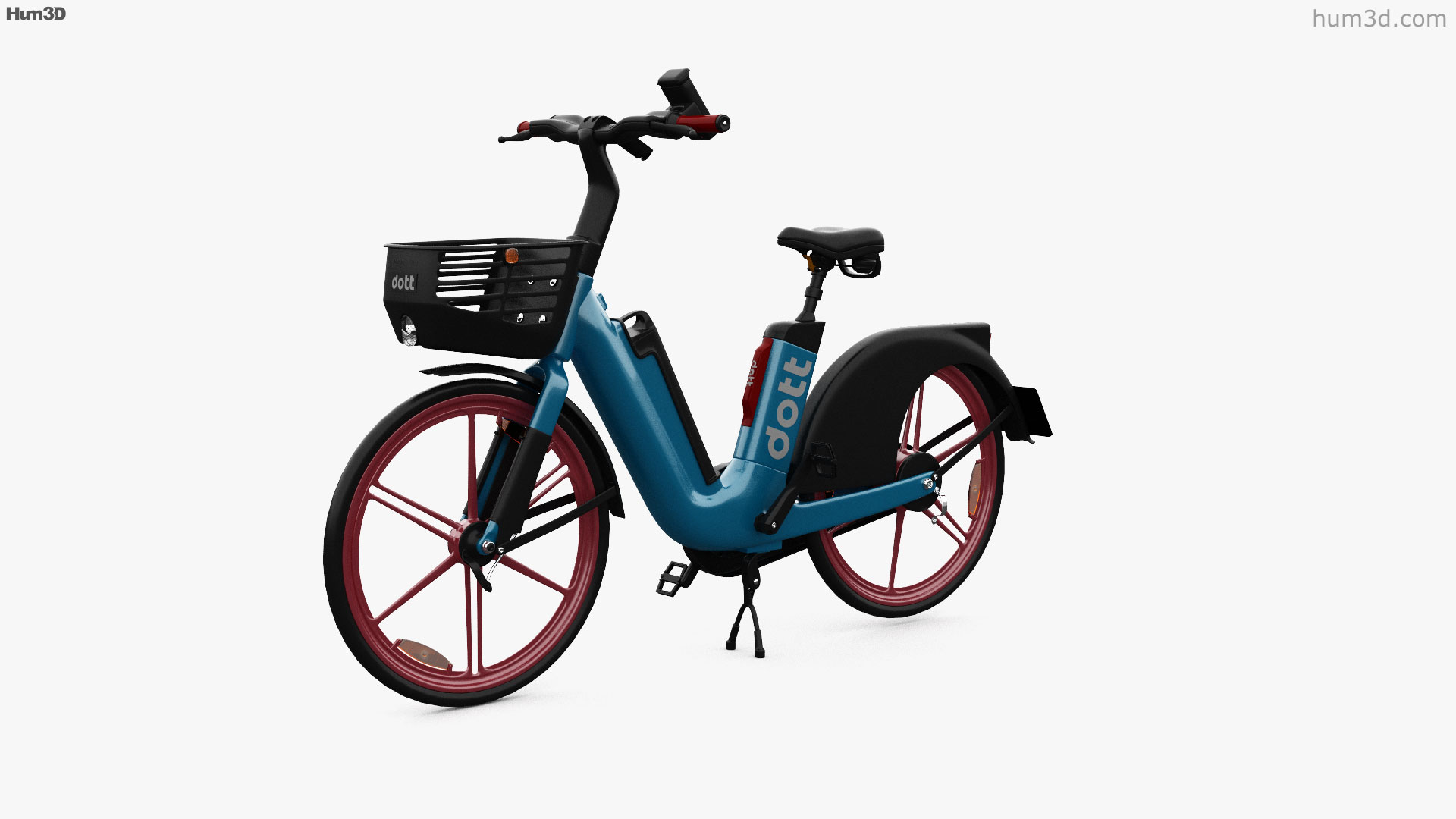 360 view of Dott E-bike 2024 3D model - 3DModels store
