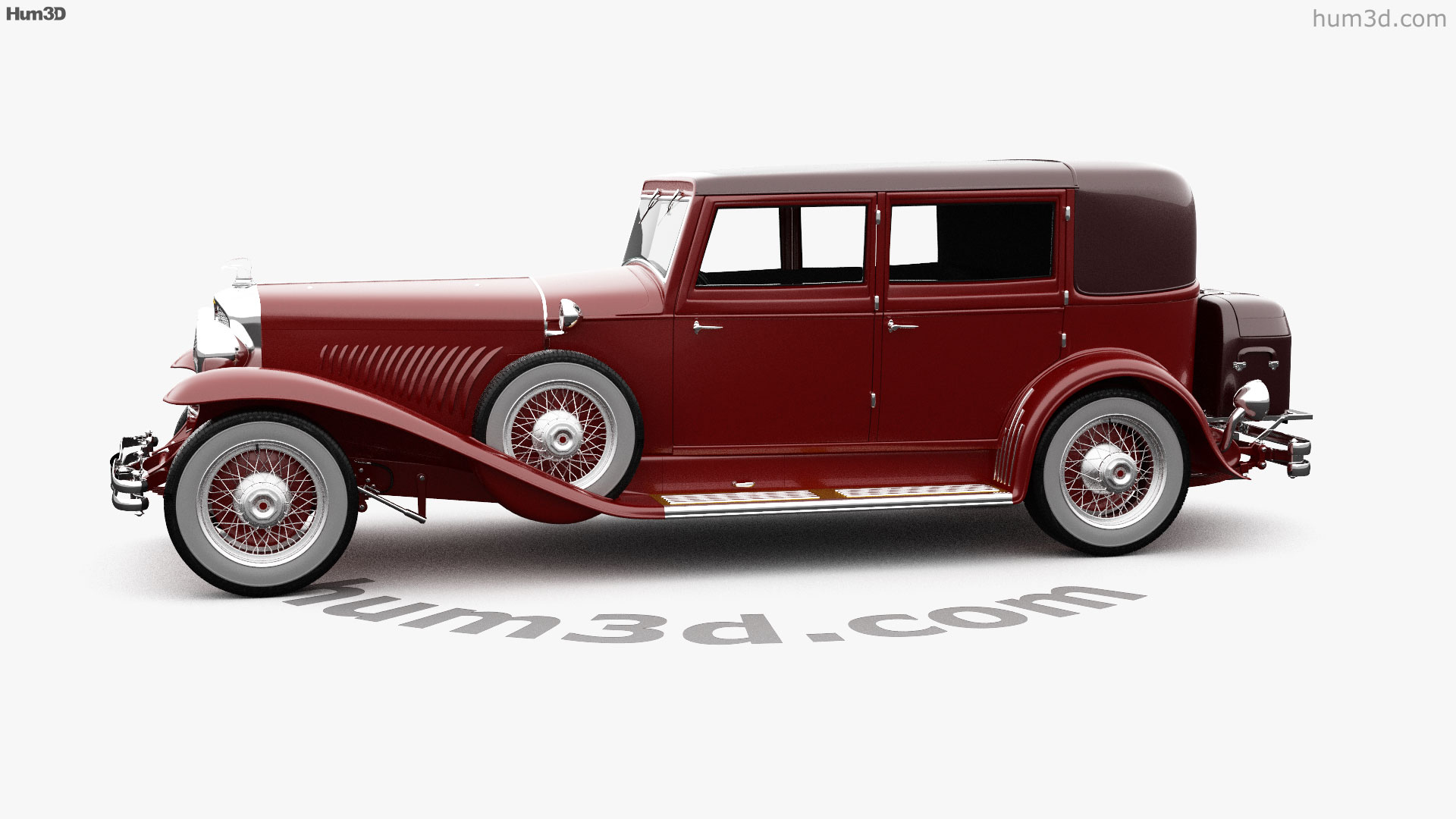 360 view of Duesenberg Model J Willoughby Limousine 1934 3D model ...