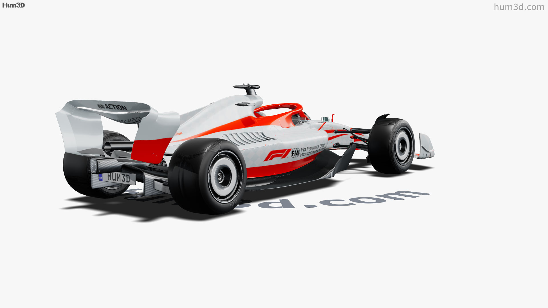 360 view of FIA F1 Car 2024 3D model - 3DModels store