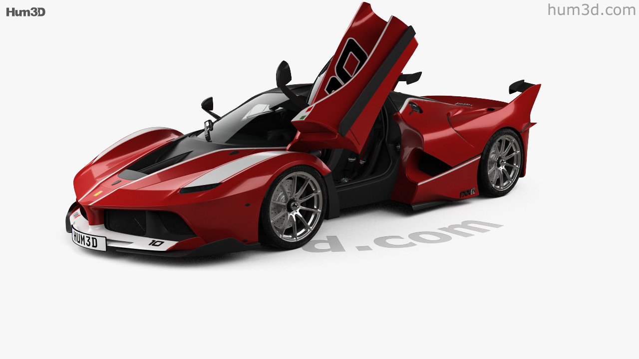 360 view of Ferrari FXX K with HQ interior 2015 3D model - 3DModels store