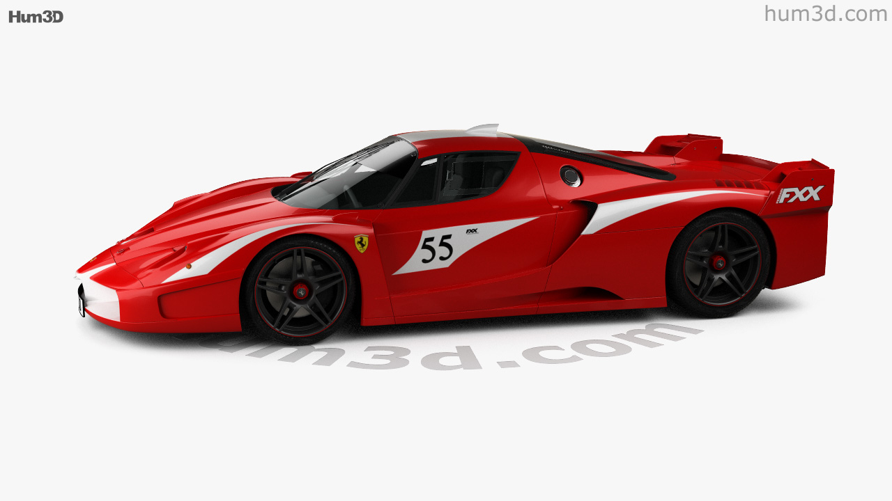 360 view of Ferrari FXX Evoluzione 2007 3D model - 3DModels store