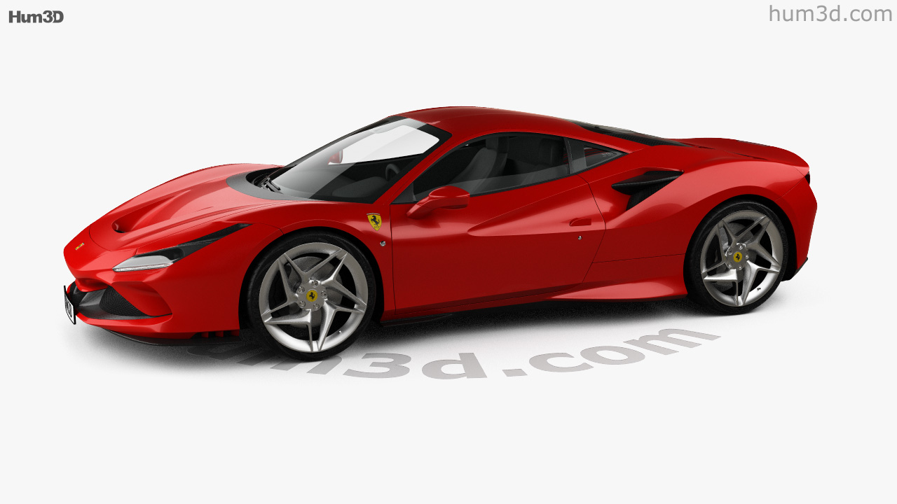 360 view of Ferrari F8 Tributo 2019 3D model - 3DModels store