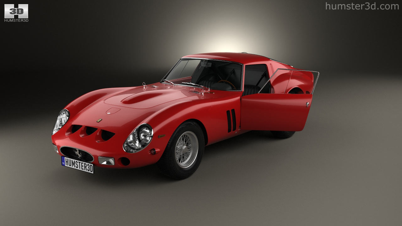 360 view of Ferrari 250 GTO (Series I) with HQ interior 1962 3D model ...